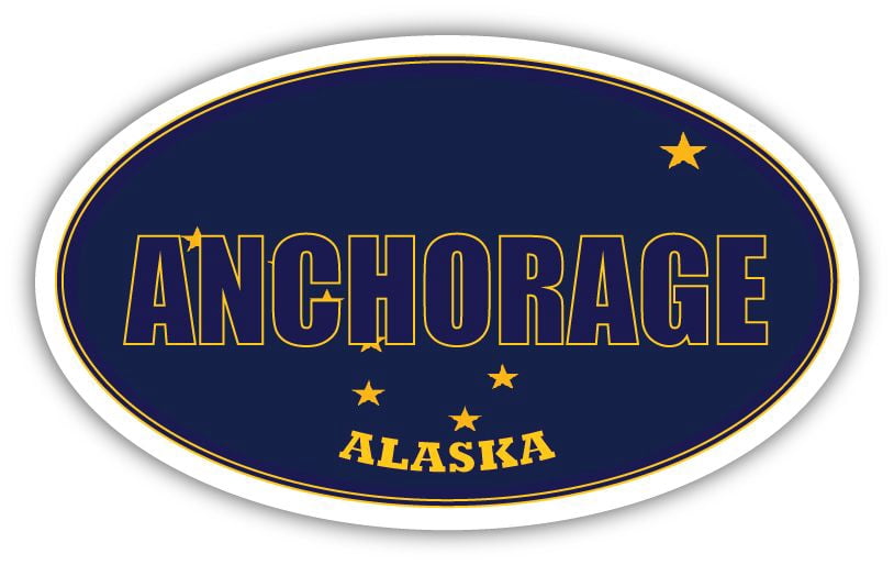 Anchorage City Alaska State Flag | AK Flag Anchorage County Oval State ...