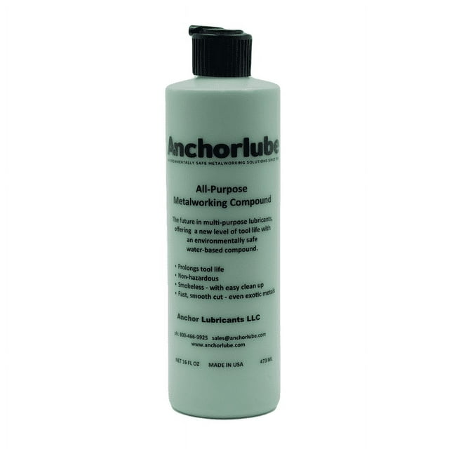 Anchorlube All-Purpose Metalworking Compound 16oz - Water-Based Cutting ...