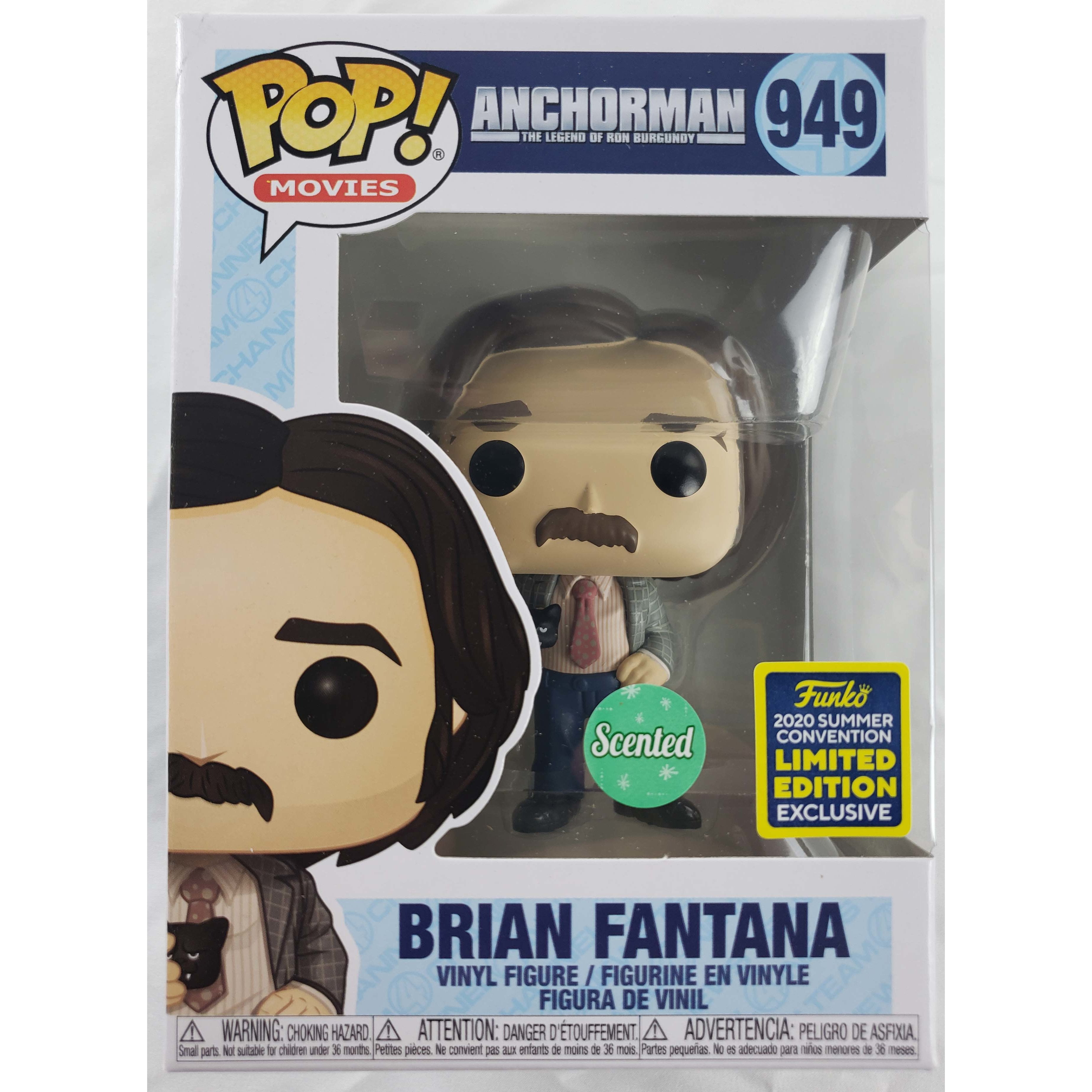 Anchorman Brian Fantana (Scented) Official Sticker Exclusive Funko Pop ...
