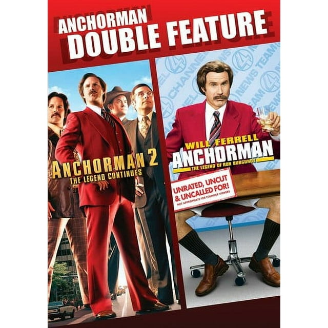 Anchorman Double Feature (DVD), Paramount, Comedy - Walmart.com
