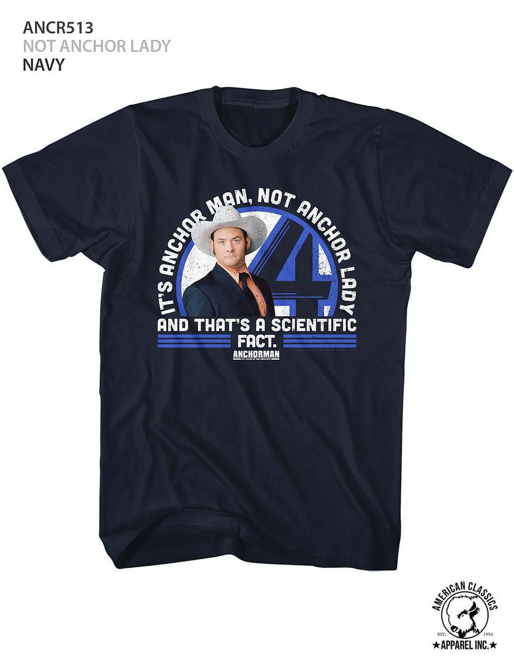 Anchorman Not Anchor Lady Navy Adult T-Shirt - Walmart.com