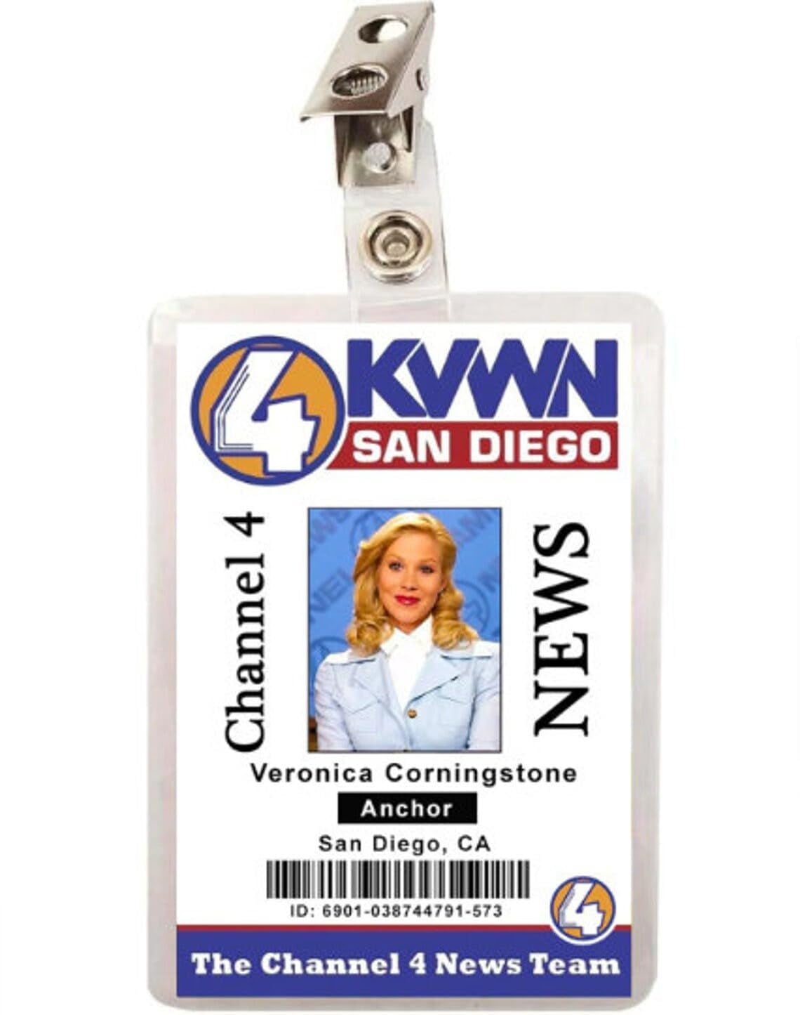 Anchorman Veronica Corningstone ID Badge Name Tag - Walmart.com