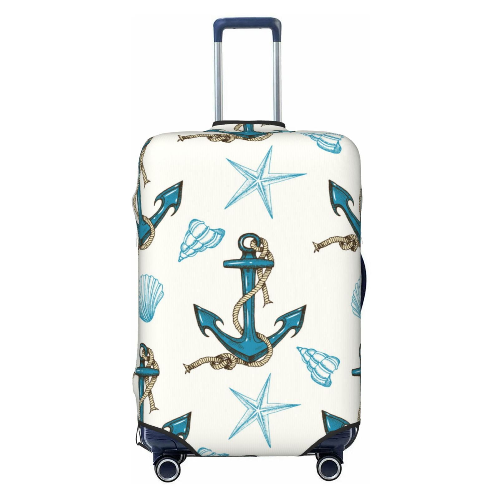 Anchors And Shells Luggage Cover, Suitcase Cover for Luggage Fits 18-32 ...