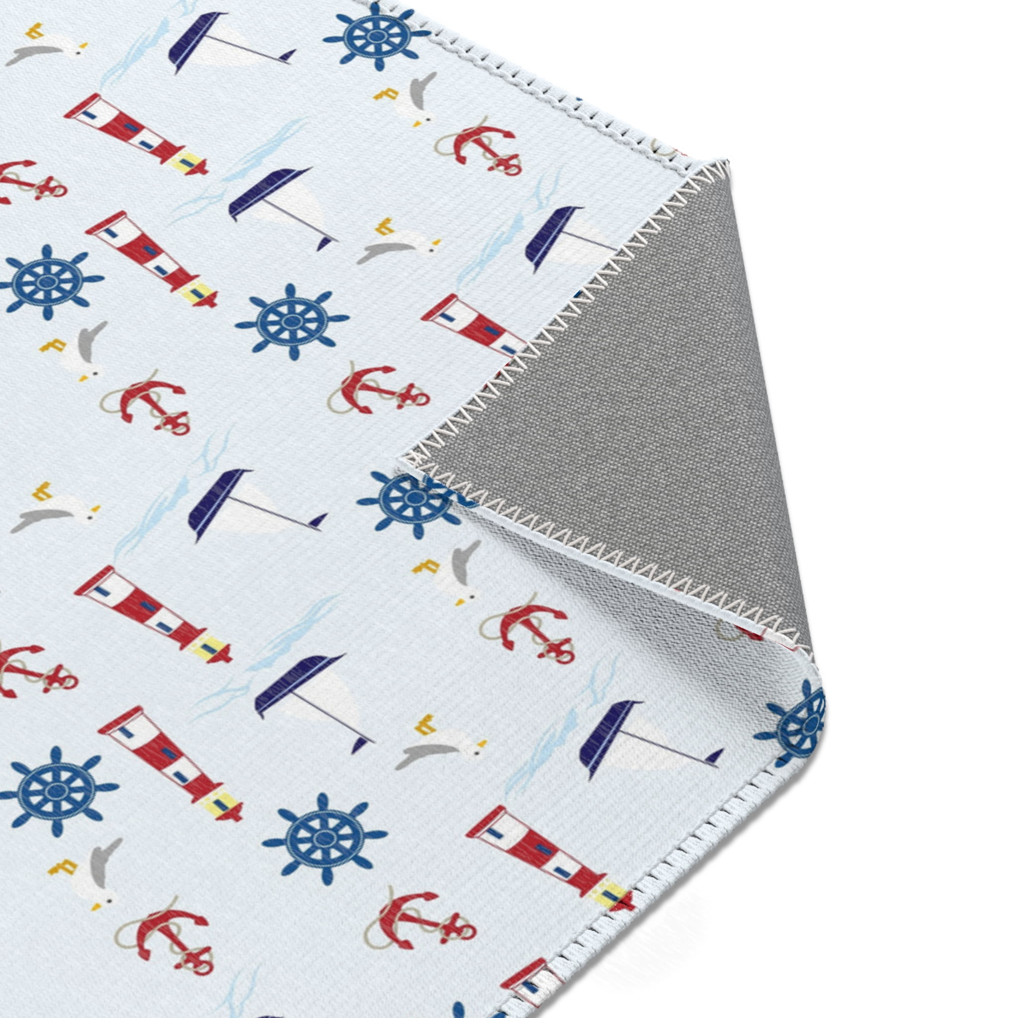 Anchors & Boats Area Rugs-Living Room Dining Room Bedroom Hallway Area ...