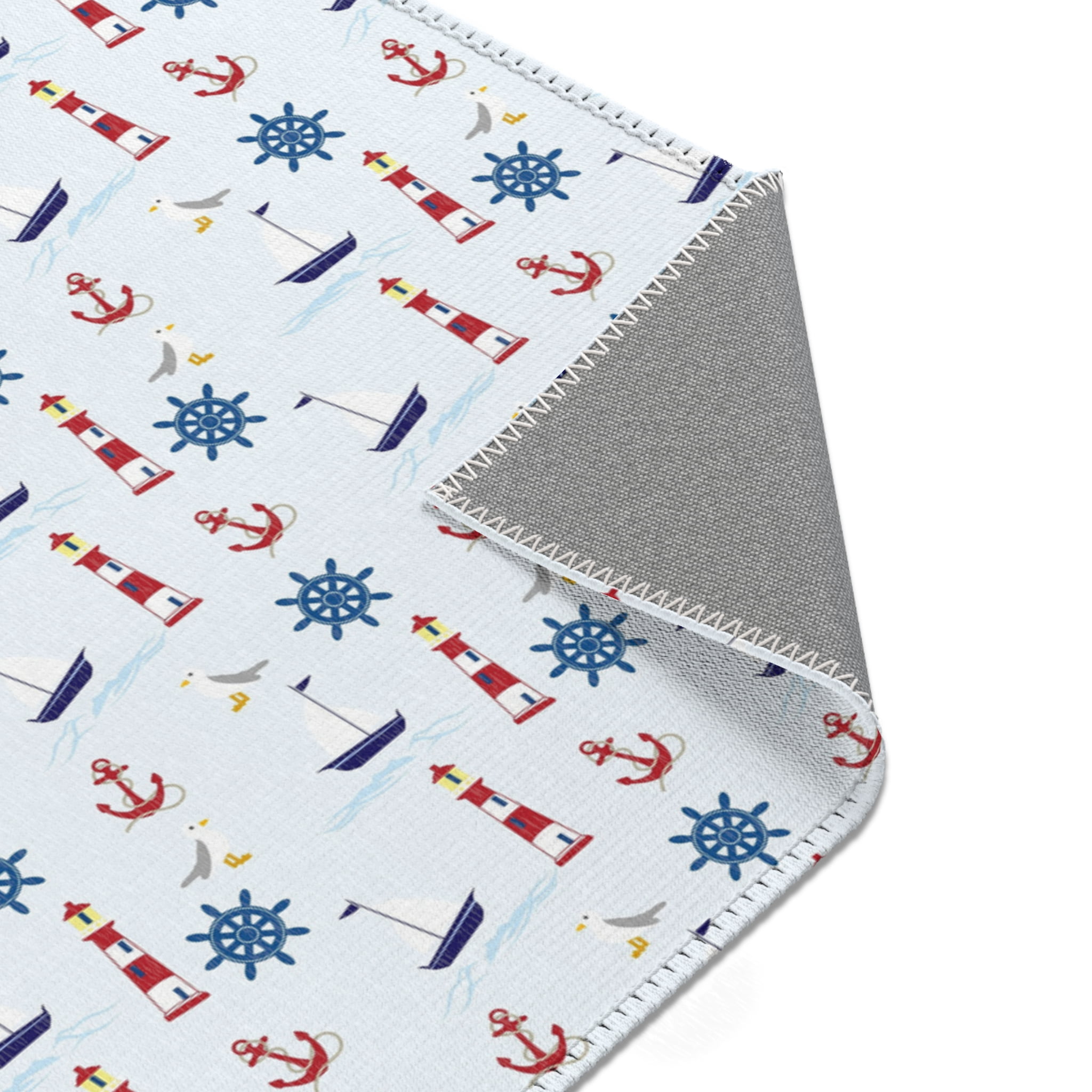Anchors & Boats Area Rugs-Living Room Dining Room Bedroom Hallway Area ...