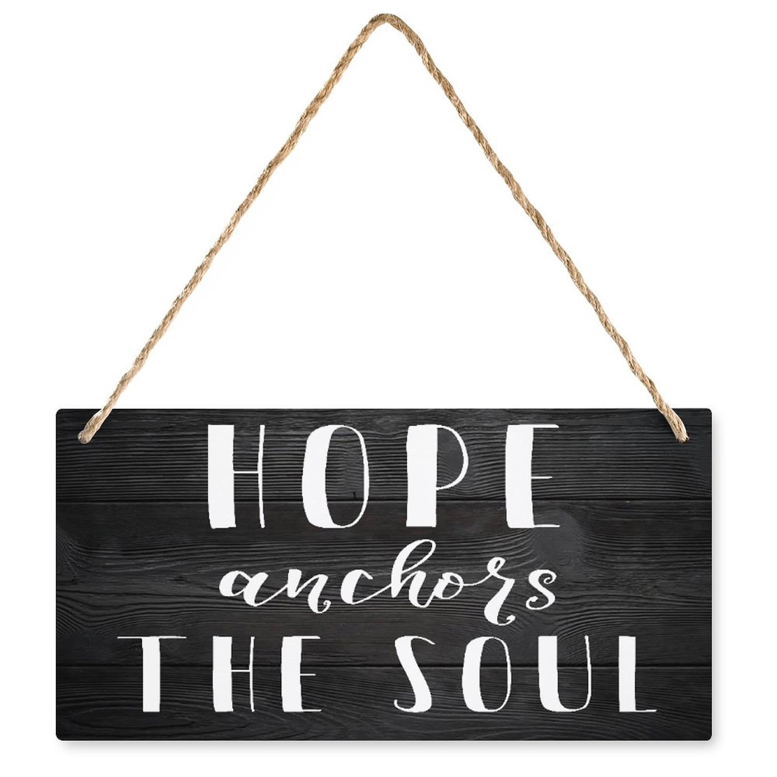 Anchors Soul Sign FREE SHIPPING Hope Anchors Soul Hebrews Hanging Wood ...