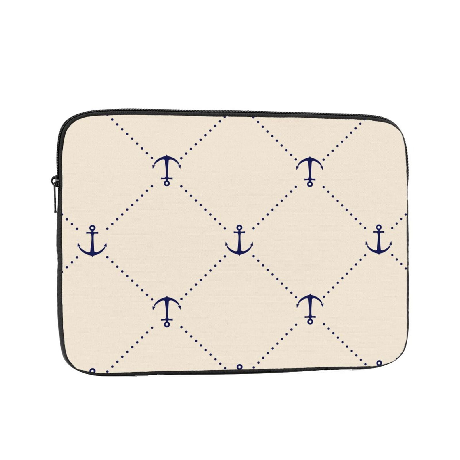 Anchors and Polka Dot Portable Laptop Sleeve Compatible with MacBook ...