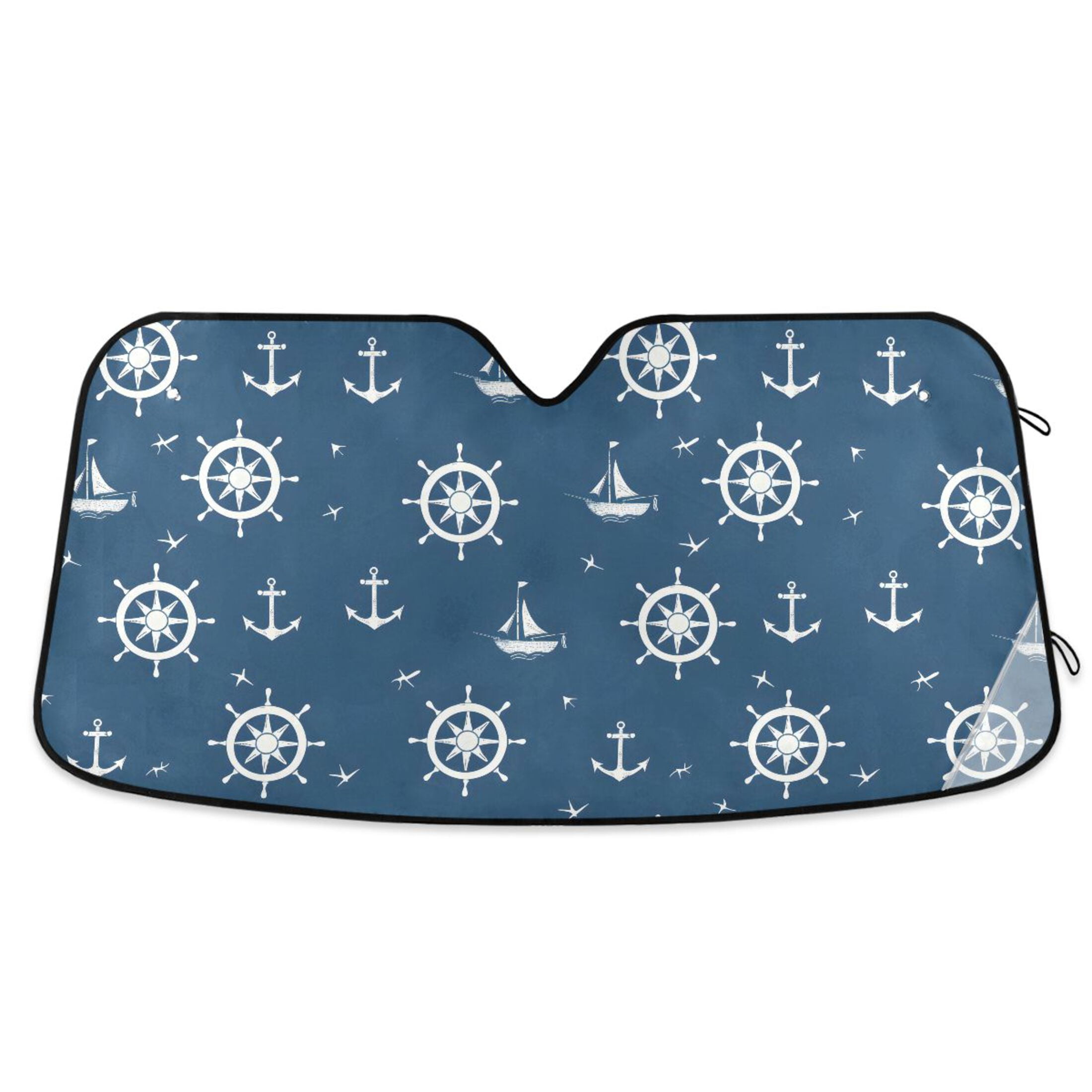 Anchors and Rudders Car Windshield Sun Shade Foldable Car Front Window ...