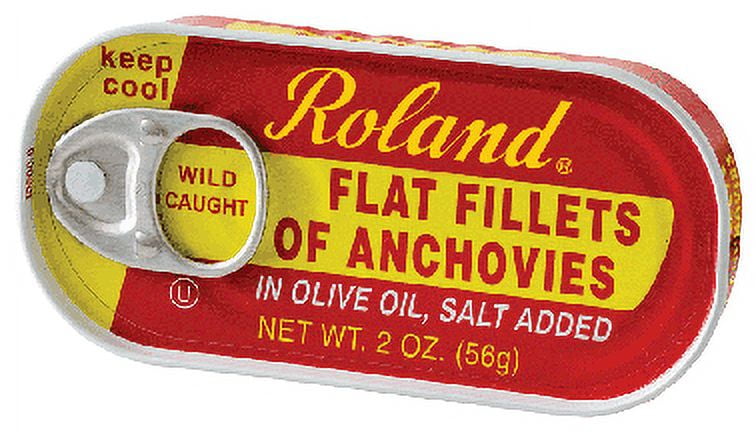 Anchovy Fillets in Olive Oil (Roland) 56g (2 oz) can - Walmart.com