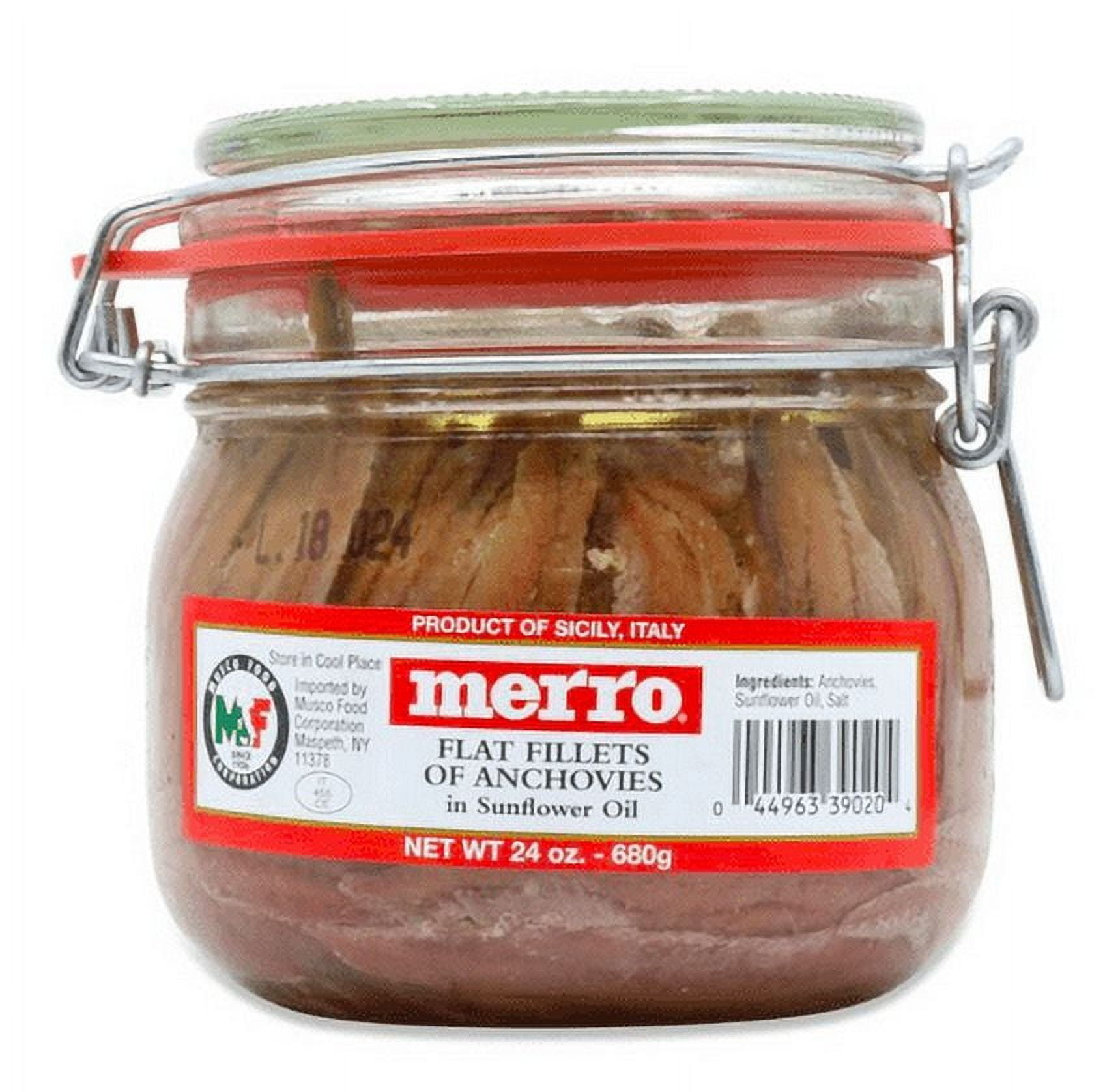 Hand-Packed Anchovy Fillets in Sunflower Oil, 24 oz Seafood Pack of 2 ...