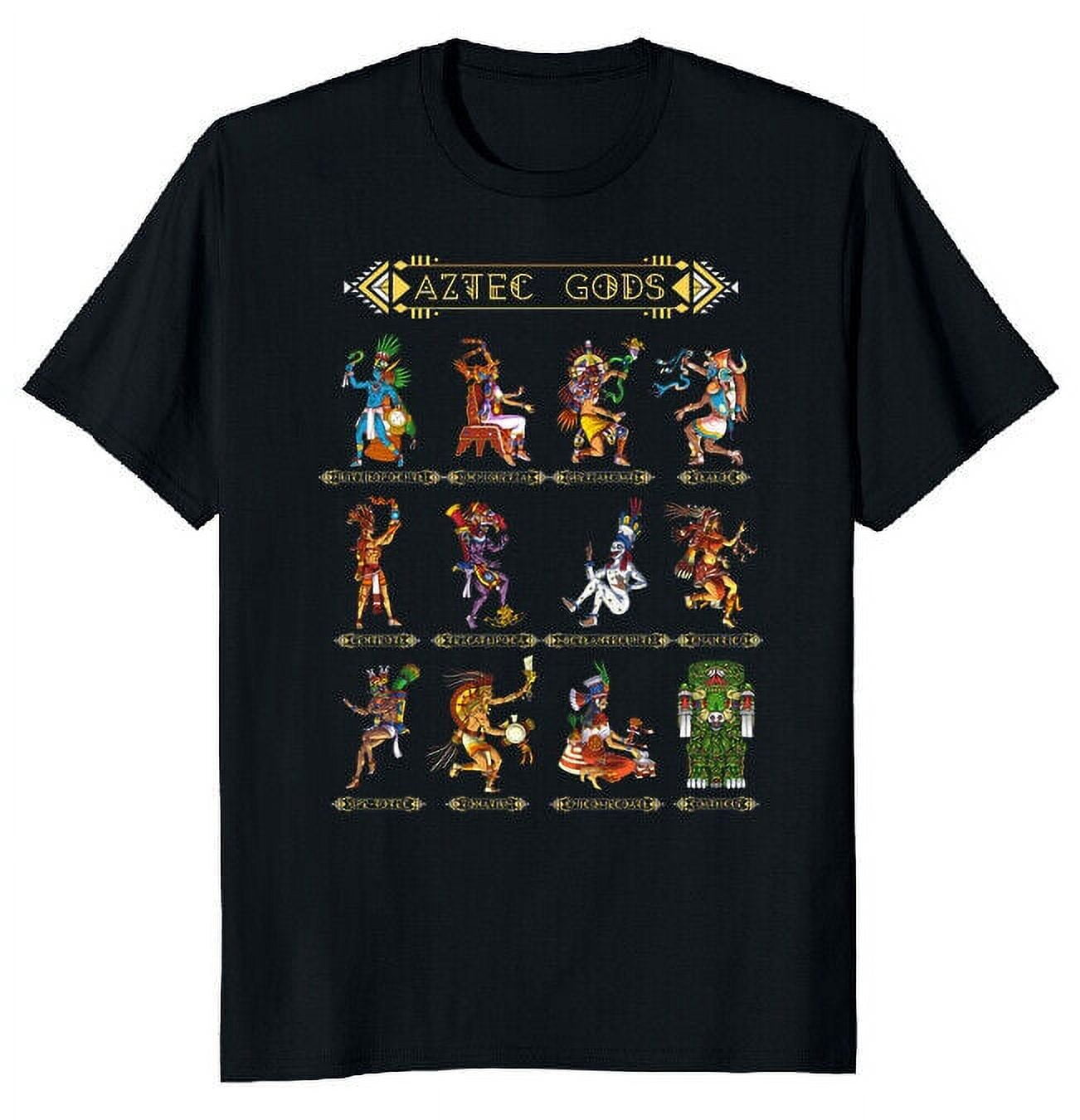 Ancient Aztec Gods Classic T-Shirt Tee M-3XL - Walmart.com
