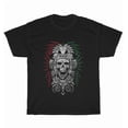 Ancient Aztec King Mexican Skull Mayas Mask Calavera Azteca T-Shirt ...