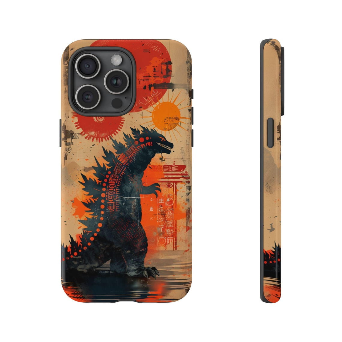 Ancient Aztec Titan Orange Gradient Abstract Art Phone Case for iPhone ...