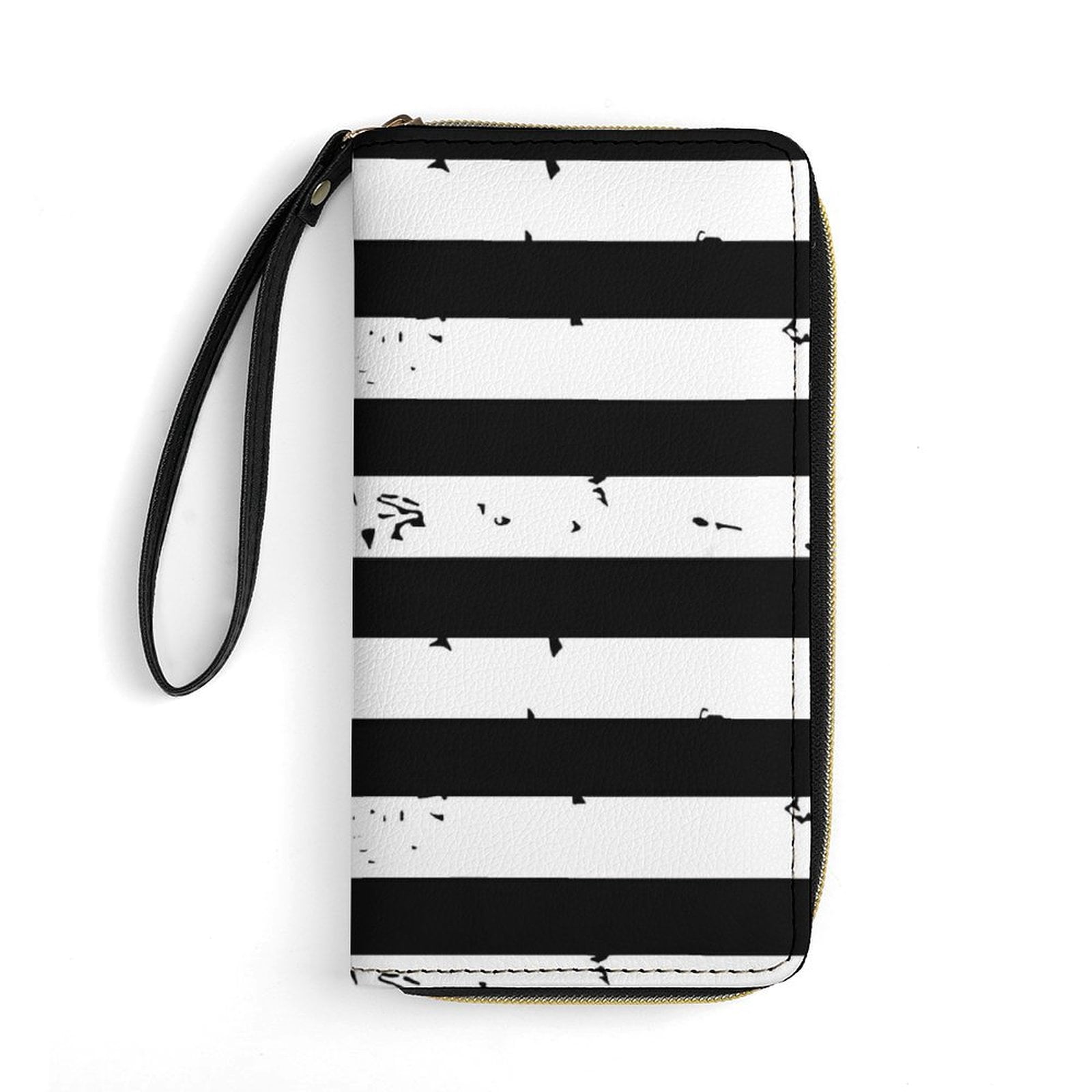 Ancient Black Wallet for Womens PU Leather Zip Around Wallers Clutch ...