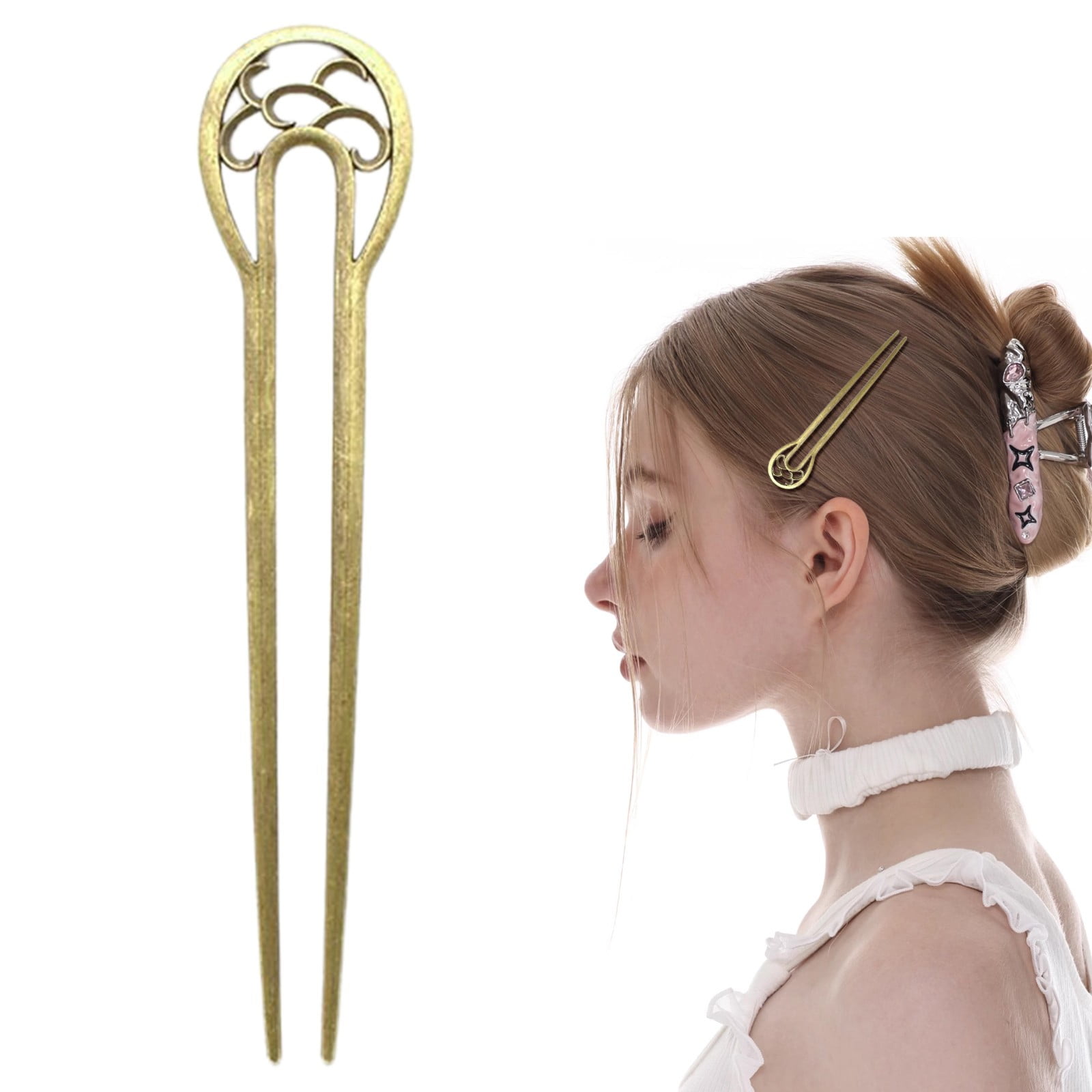 Ancient Bronze Hairpin Fox Mermaid Variety of Retro Hair Accessories - Vintage Retro Decorative ...