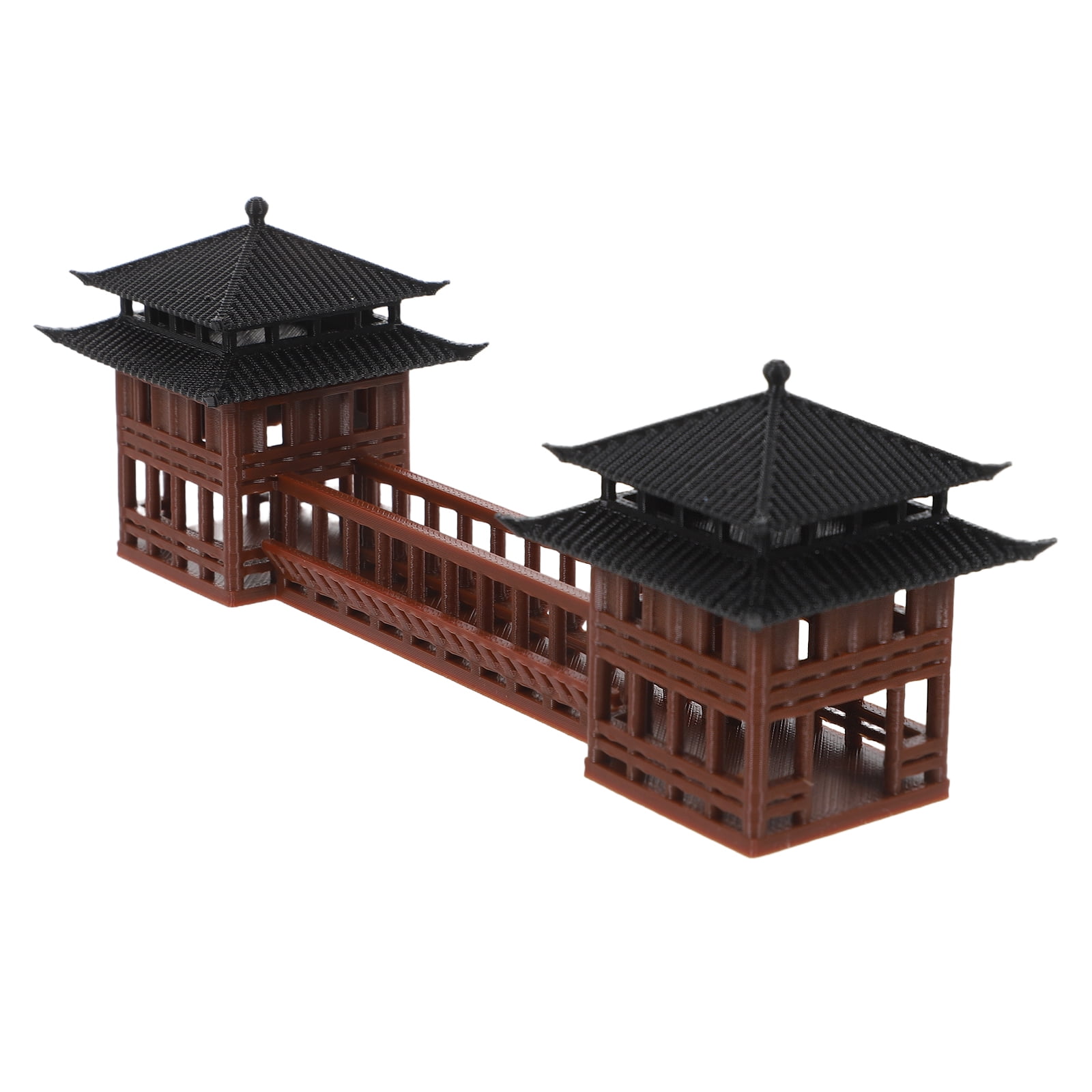 Ancient Building Model Cylindrical Toys Mini Dolls Display Cabinets ...