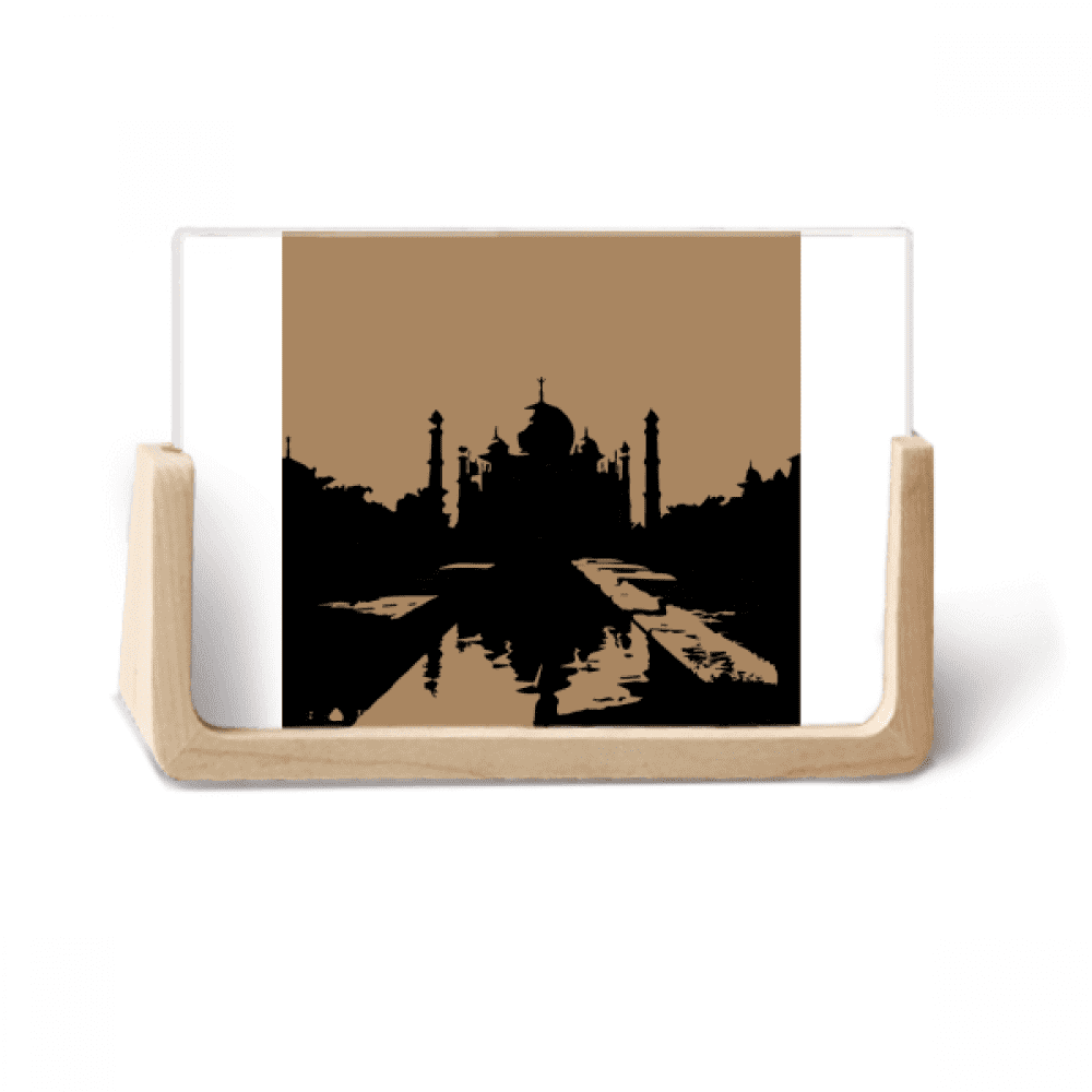 Ancient Buildings Taj Mahal Photo Wooden Photo Frame Tabletop Display ...