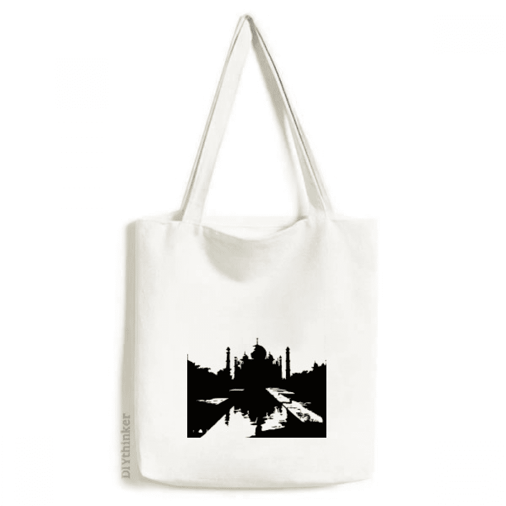 Ancient Buildings Taj Mahal Tote Canvas Bag Shopping Satchel Casual ...