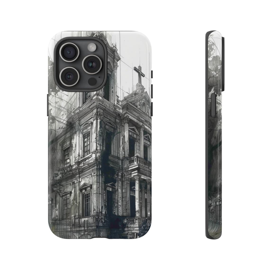 Ancient Cathedral Gothic Chapel Architecture Historic Art Phone Case ...