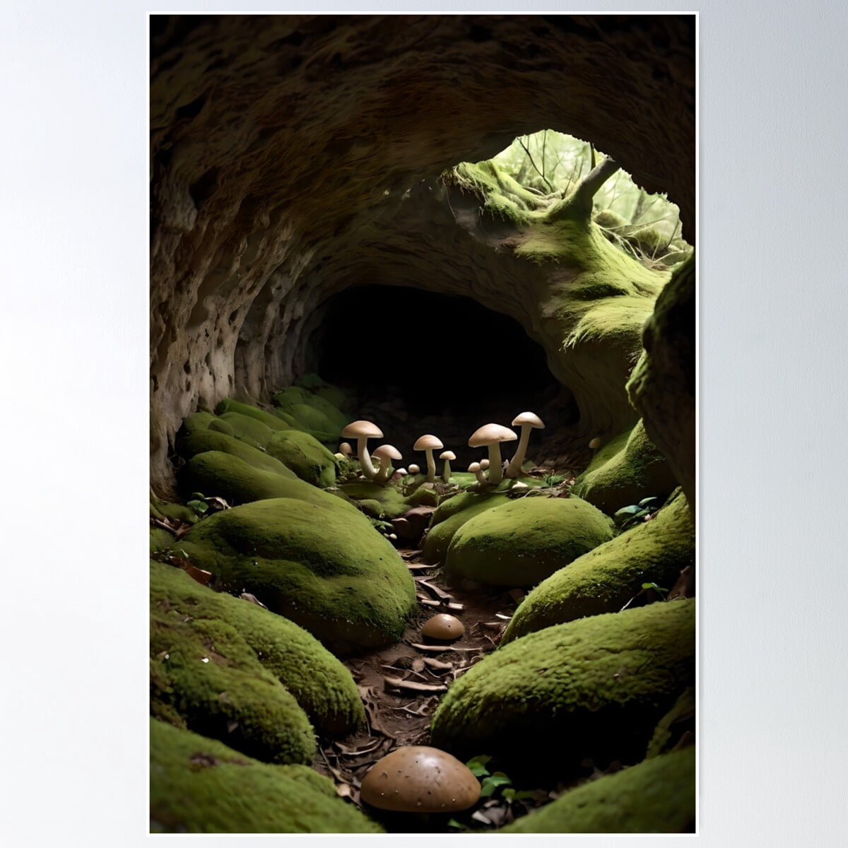 Ancient Cave Poster Wall Art, Modern Wall Decor For Living Room Bedroom ...