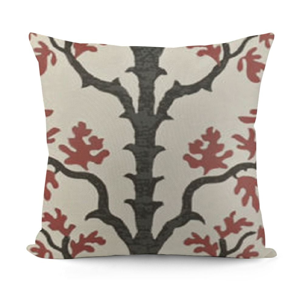 Ancient Chinese Animal Lion Red Outdoor Decoration Pillow Chinoiserie ...