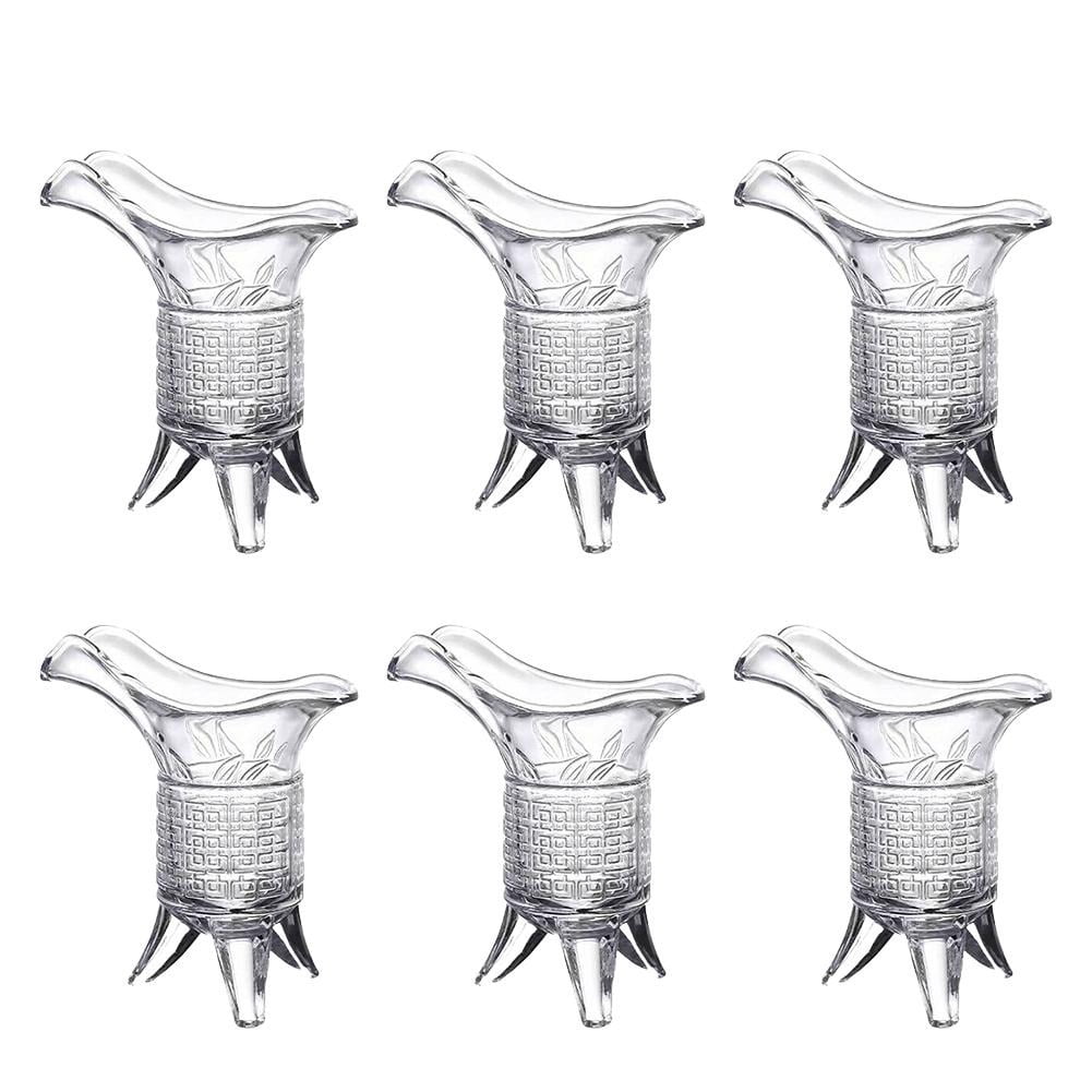 Ancient Chinese Jue Cup Set of 6, 100ml Retro Tripod Drinking Vessel ...