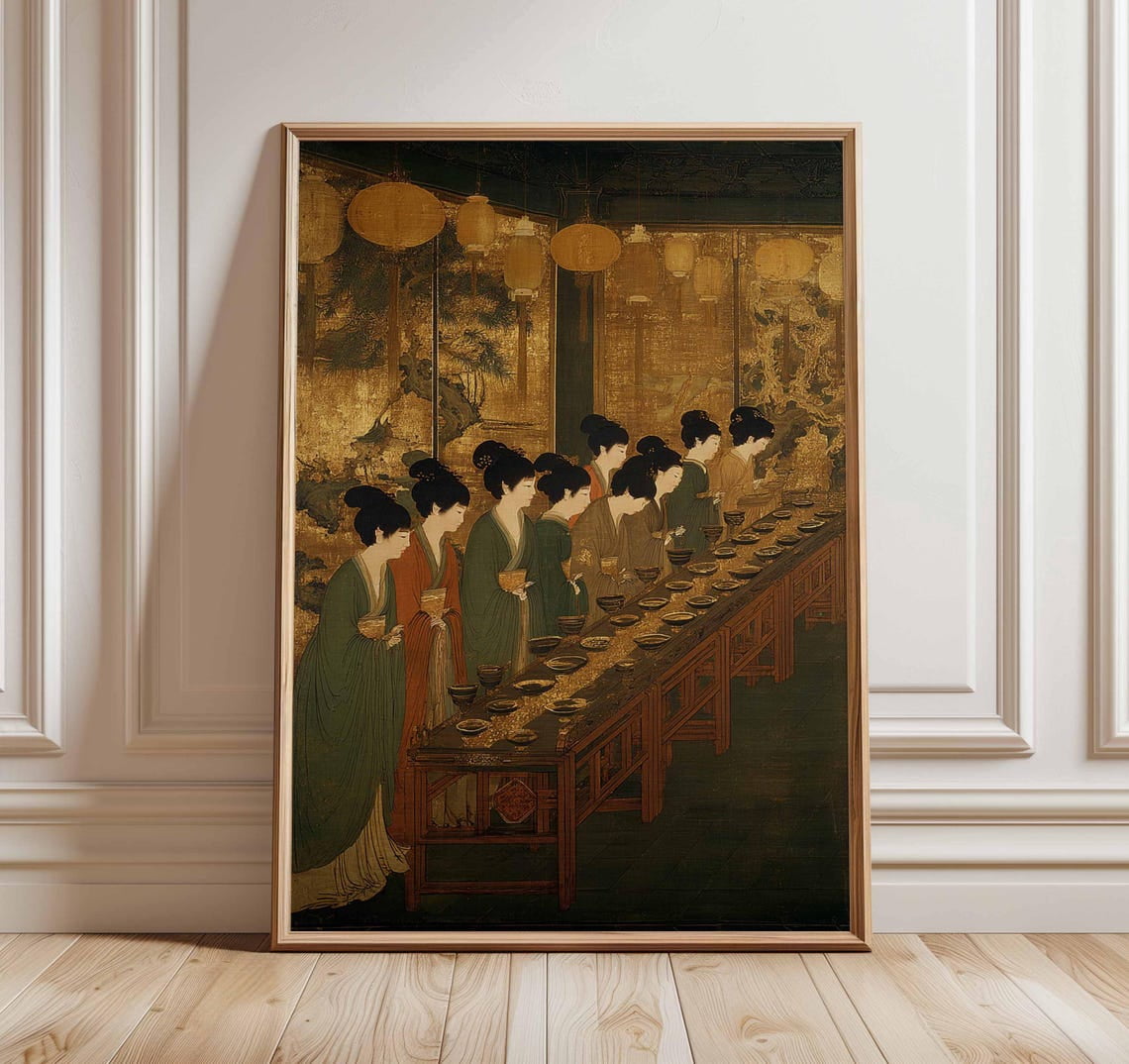 Ancient Chinese Traditional Cultural Heritage Vintage History Art Print ...
