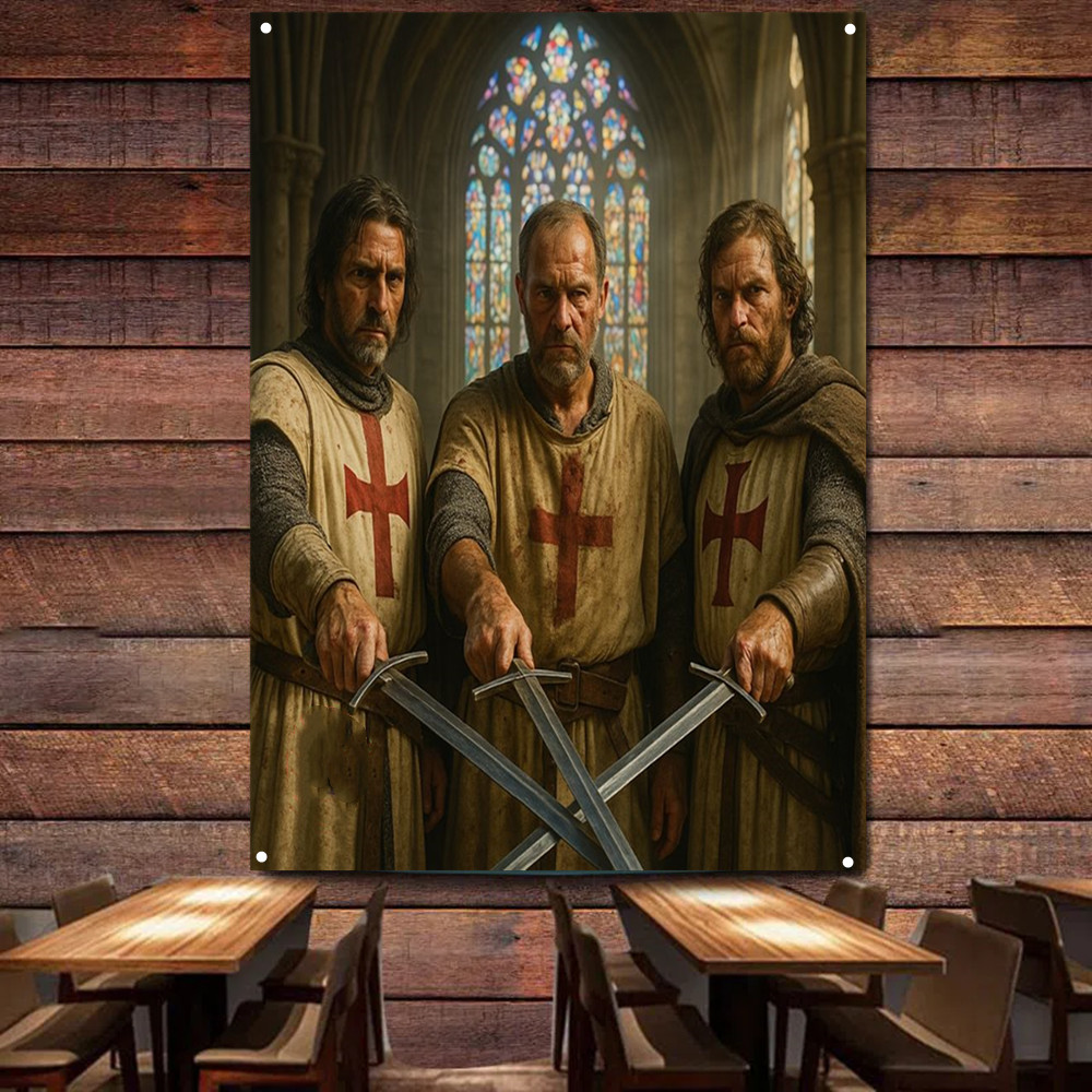 Ancient Christ Warrior Tapestry Posters and Prints Vintage Canvas ...