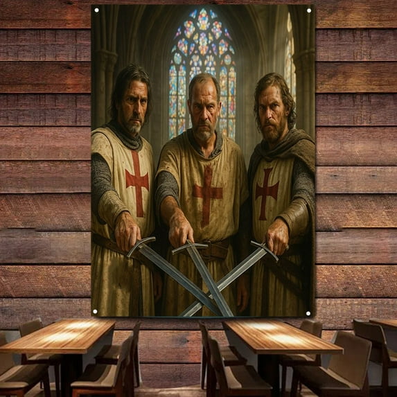 Ancient Christ Warrior Tapestry Posters and Prints Vintage Canvas ...