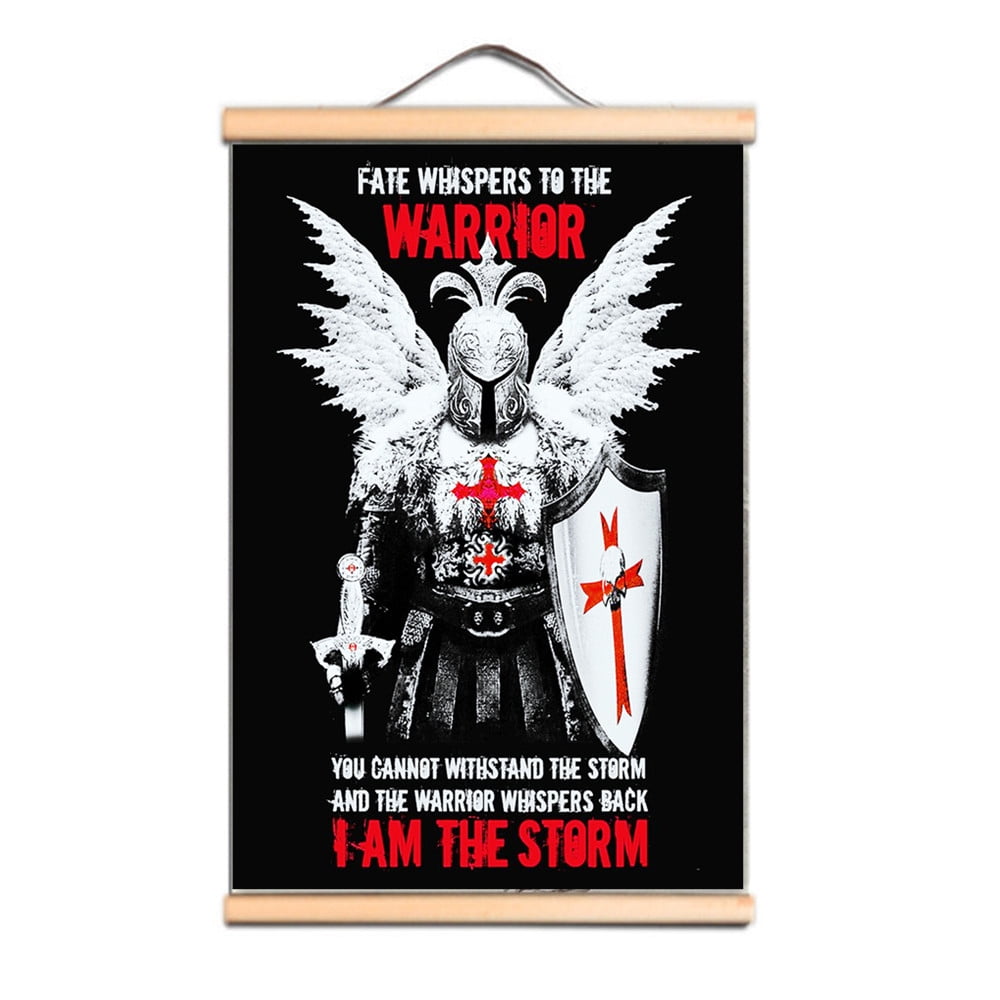 Ancient Christ Warrior Wall Posters Vintage Knights Templar Canvas Art ...