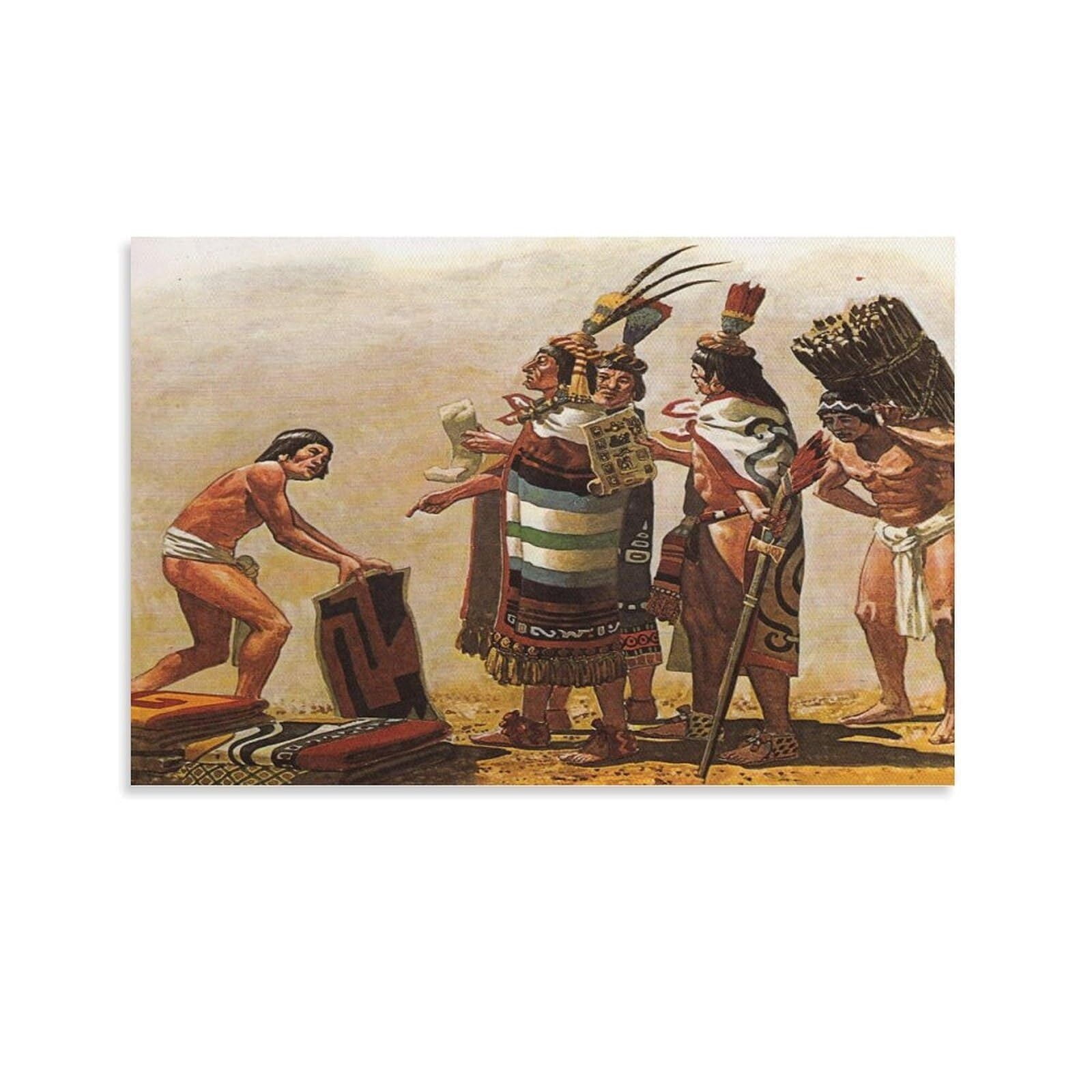 Ancient Civilizations Maya Aztec And Inca Illustration Art Vintage ...