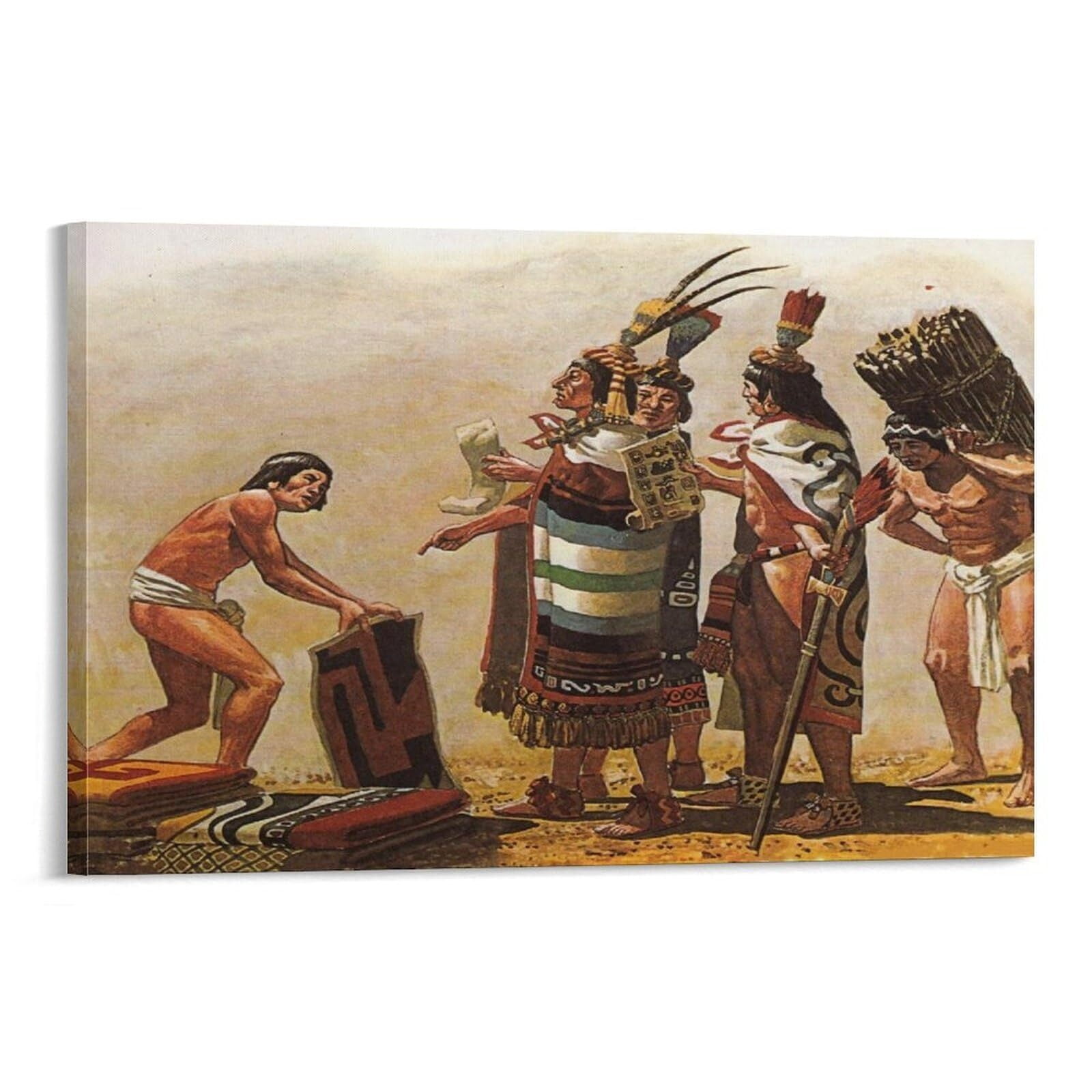 Ancient Civilizations Maya Aztec And Inca Illustration Art Vintage ...