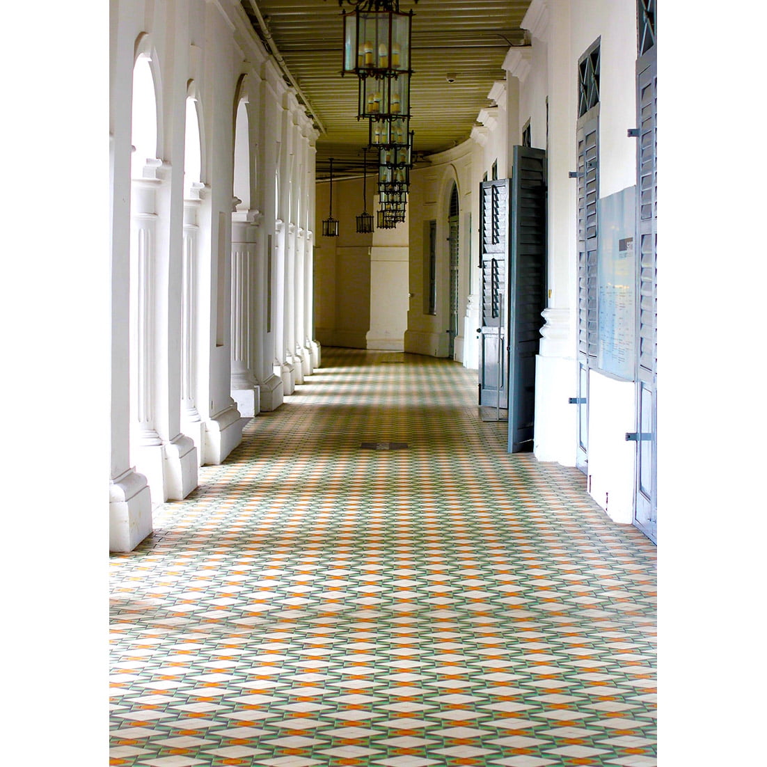 Ancient Colonnade Photography Backgrounds Arch Hall Column Portrait ...