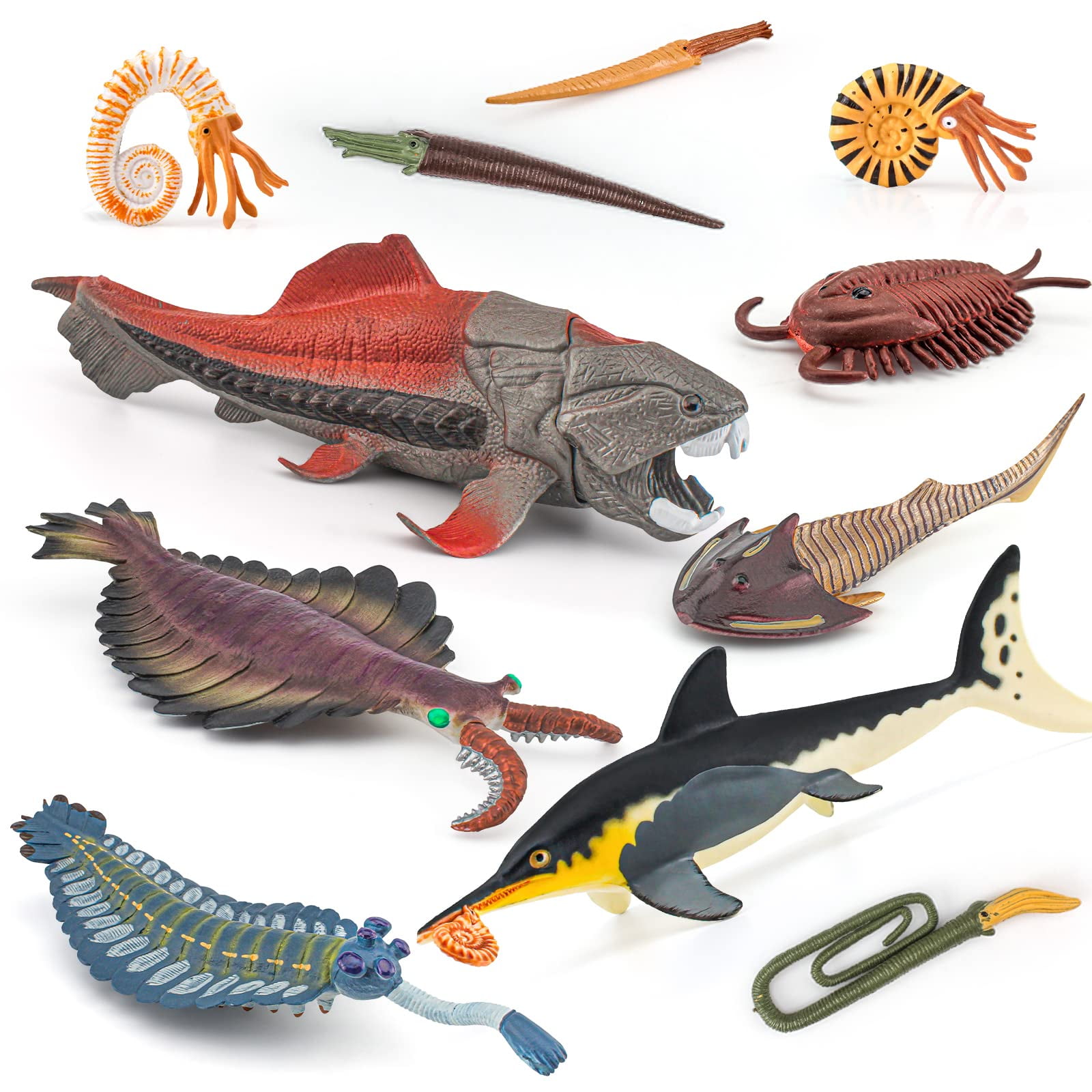 Ancient Creatures Animal Action YPF5 Figures Model 11 PCS Dunkleosteus ...