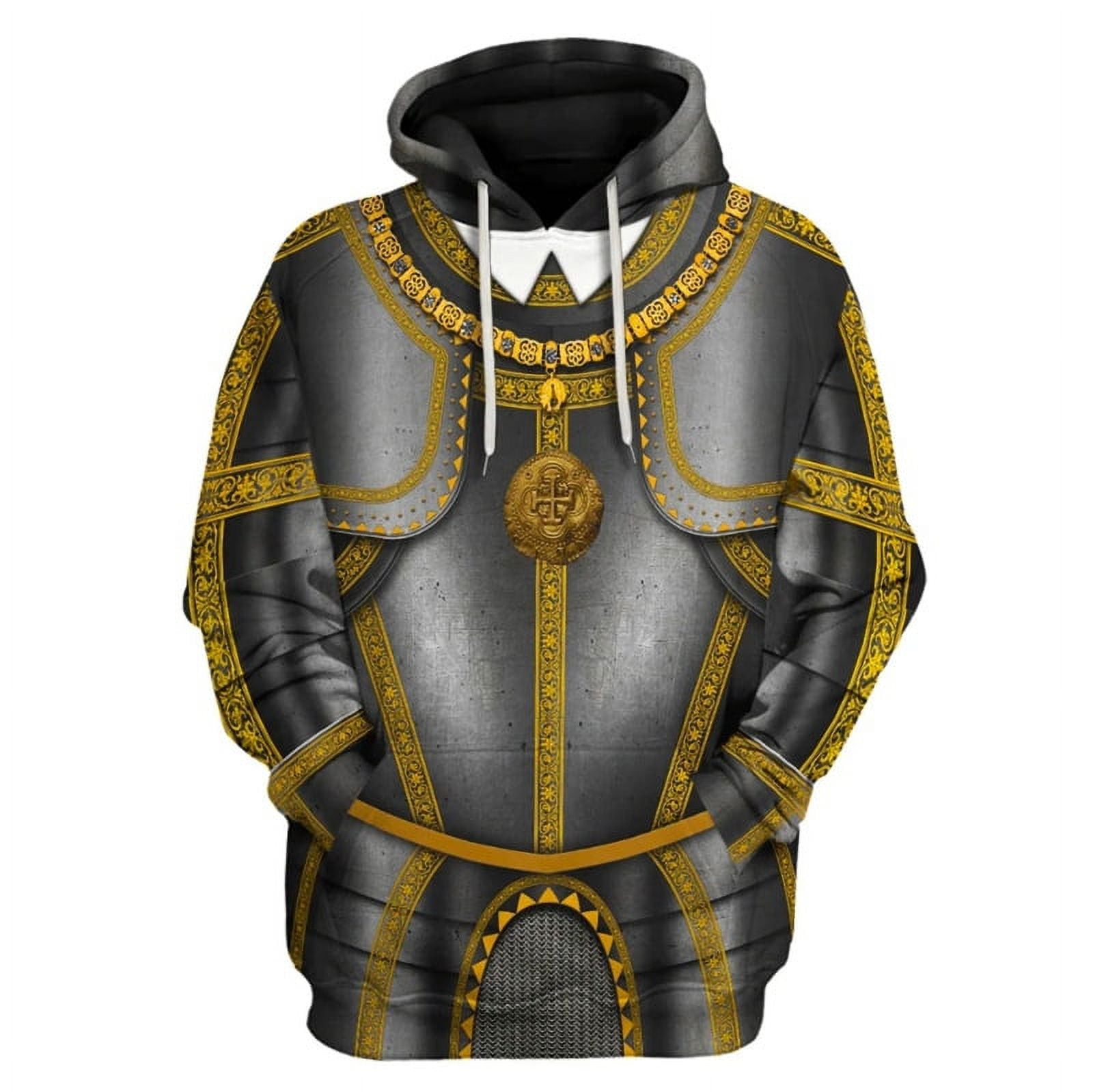 Ancient Edieval Knight Cosplay 3D Print Hoodies For Men Clothing Casual ...
