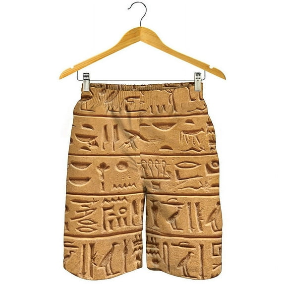 Ancient Egypt 3D Print Beach Shorts Men Egyptian Murals Graphics Surf ...