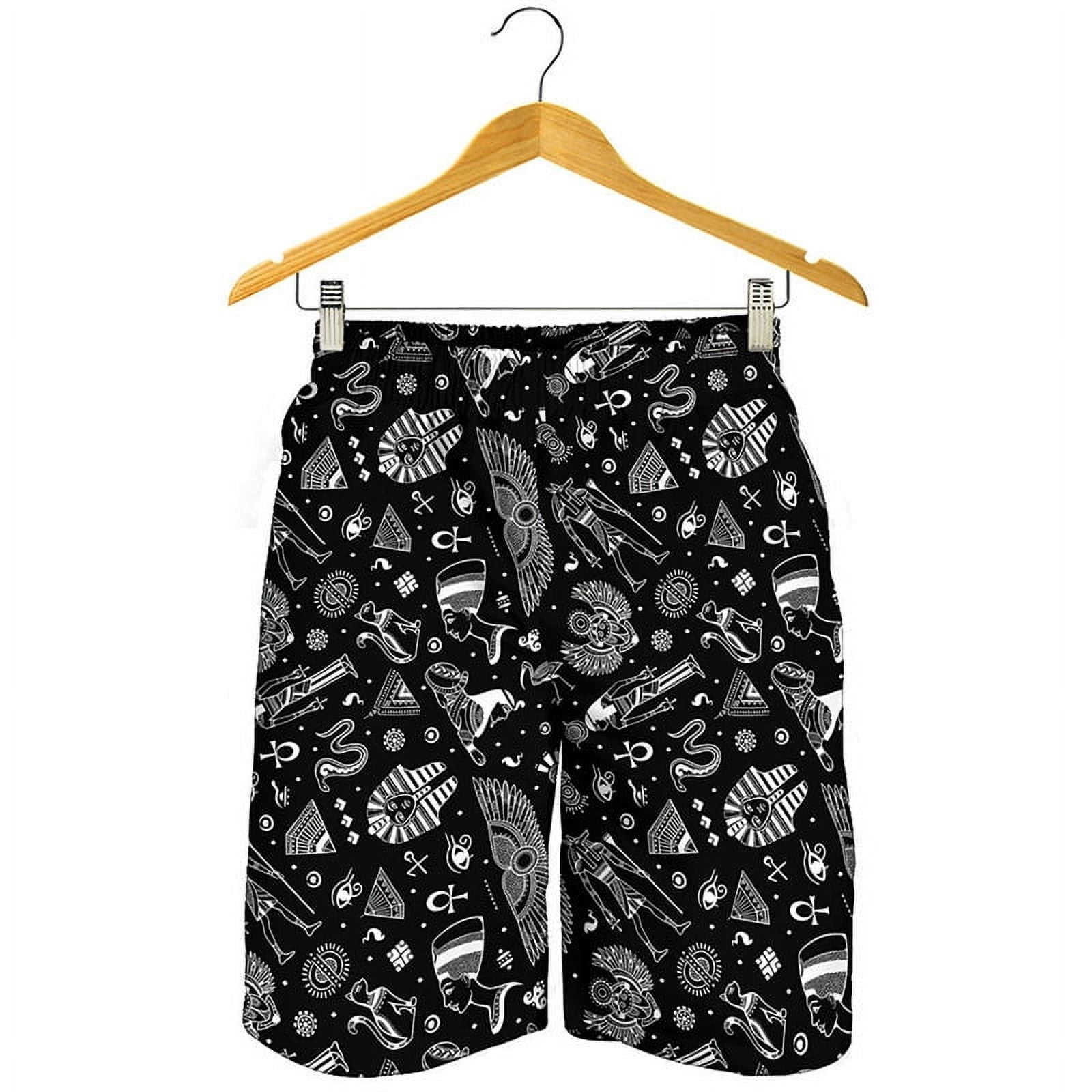 Ancient Egypt 3D Print Beach Shorts Men Egyptian Murals Graphics Surf ...