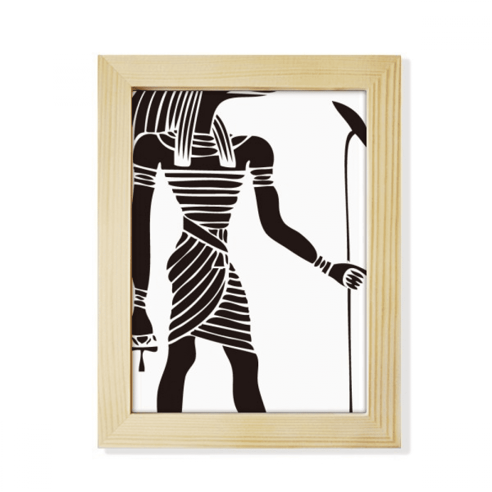 Ancient Egypt Anubis Totem Fresco Desktop Adorn Photo Frame Display Art ...