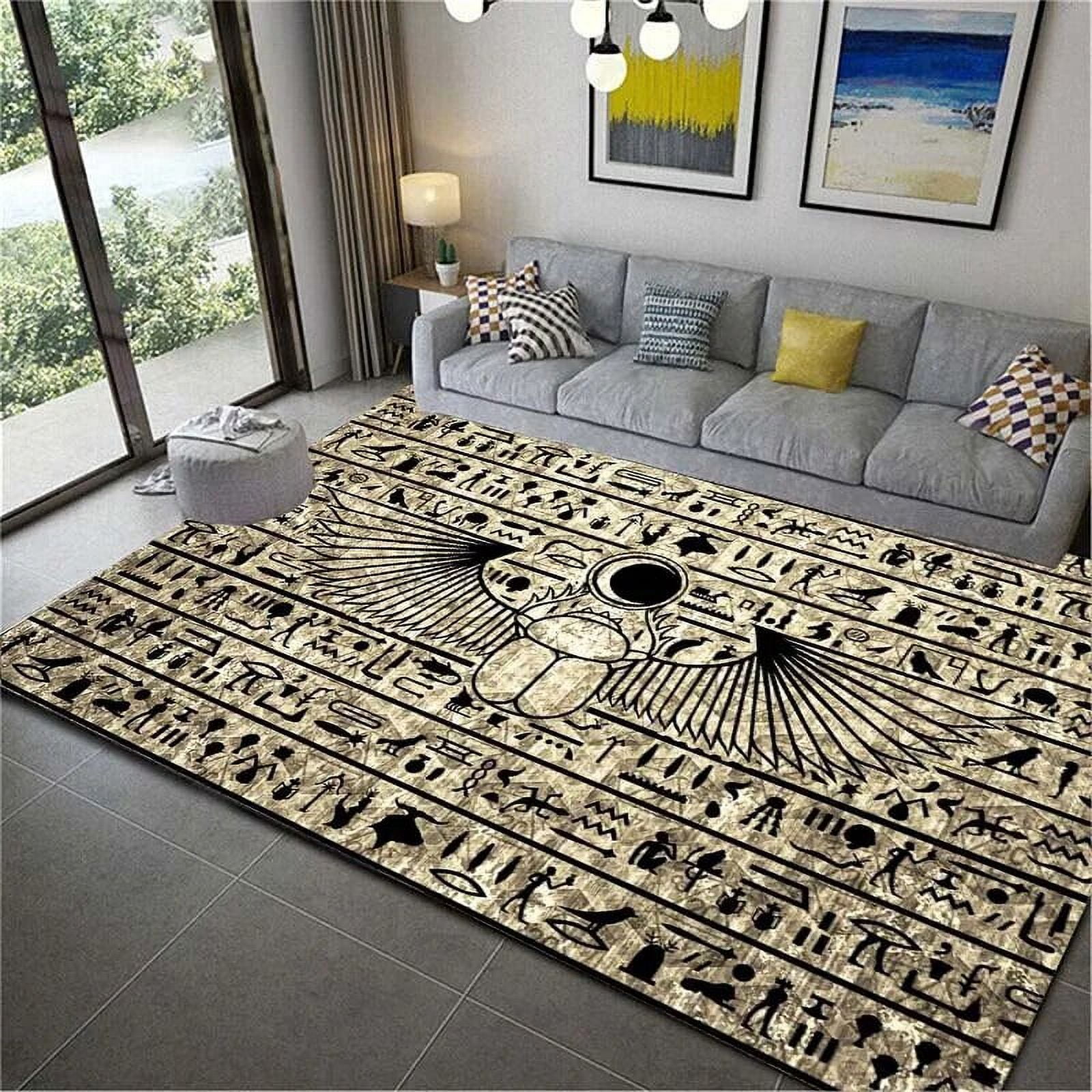 Ancient Egypt Carpet God Egyptian Cat Anubis Carpets for Living Room ...
