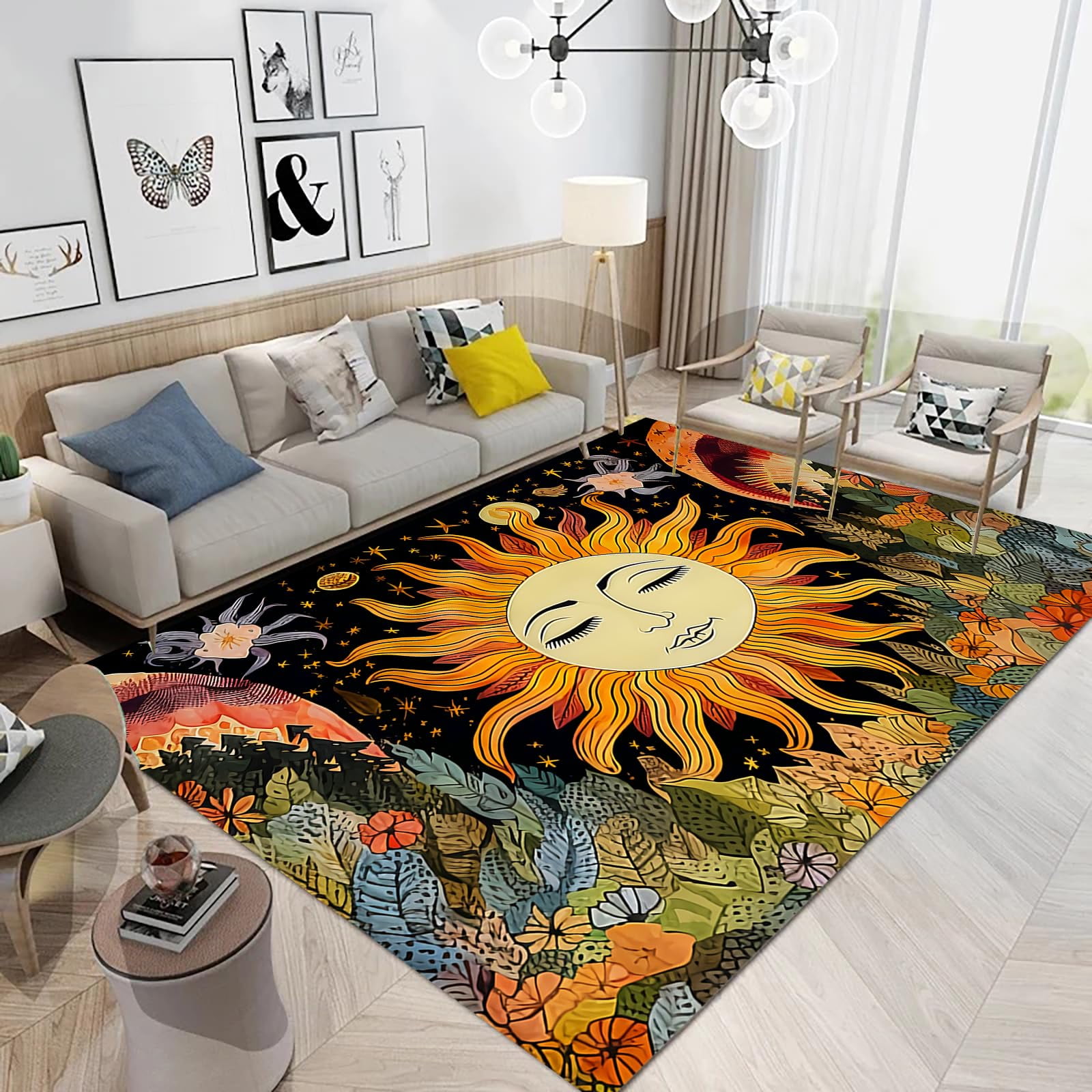 Ancient Egypt Carpet God Egyptian Cat Anubis Carpets for Living Room ...