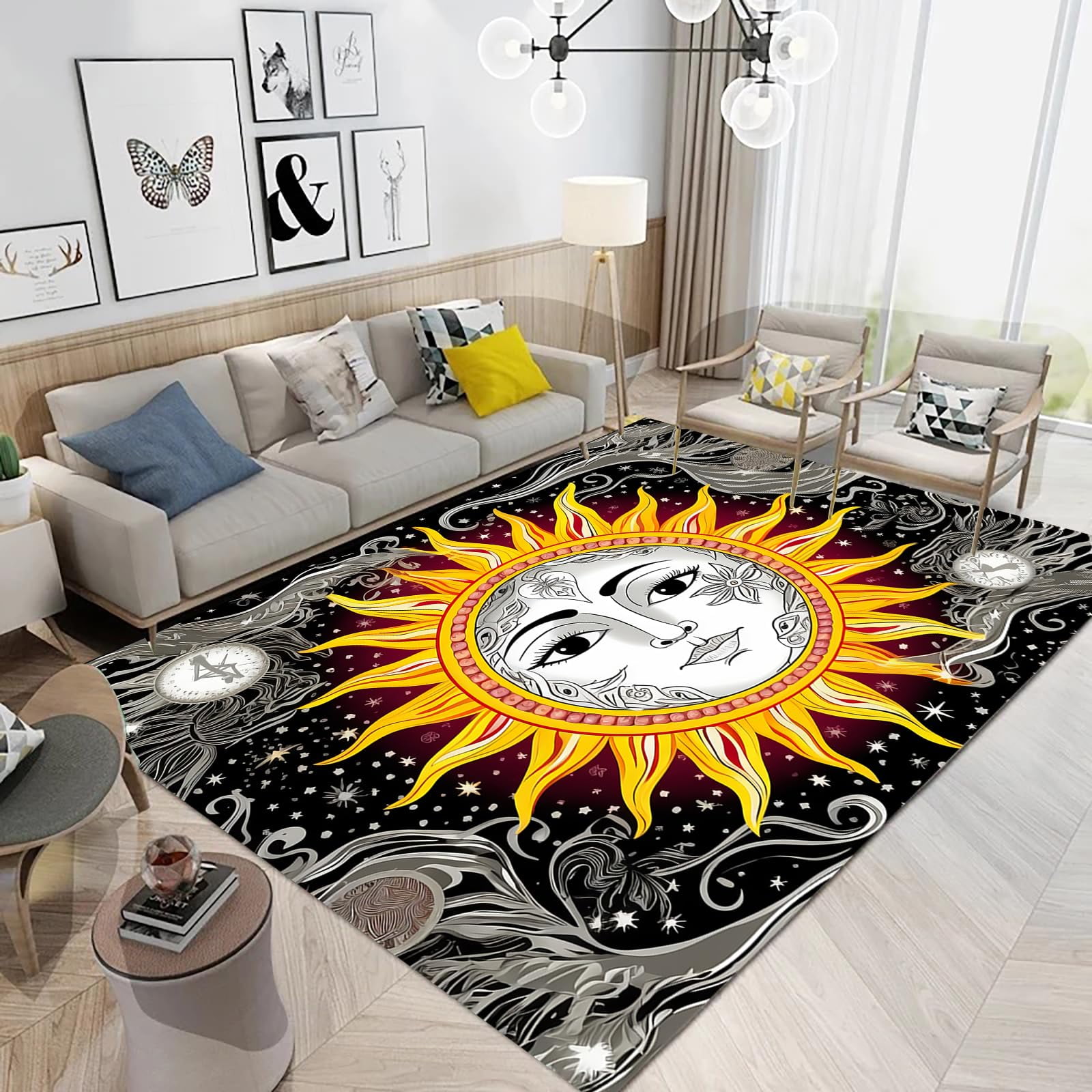 Ancient Egypt Carpet God Egyptian Cat Anubis Carpets for Living Room ...