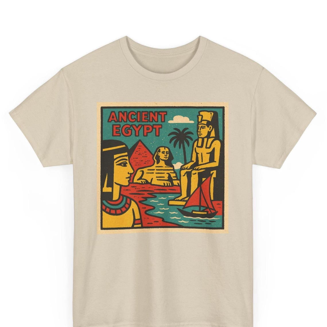 Ancient Egypt Comic Retro Pharaohs & Pyramids T-Shirt - Walmart.com