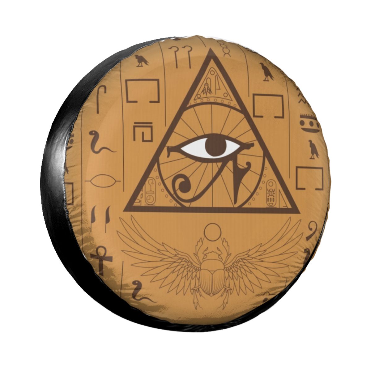Ancient Egypt Culture Hieroglyphs Spare Tire Cover Case Bag Pouch Dust ...