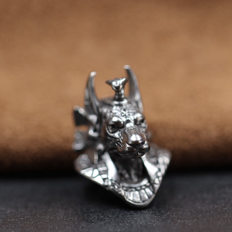 Ancient Egypt Death God Anubis Jackal Brass EDC Beads DIY Paracord ...