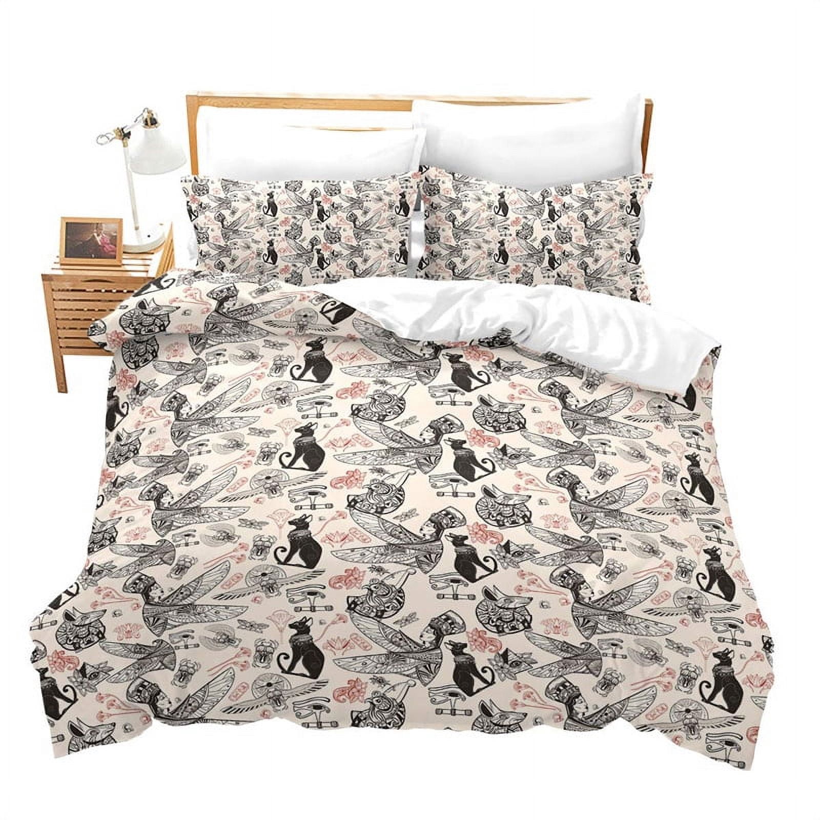 Ancient Egypt Duvet Cover Microfiber Mystery Symbol Arrow Print ...