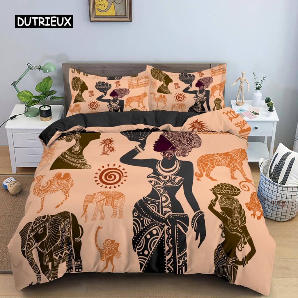 Ancient Egypt Duvet Cover Set Egyptian Symbol Bedding Set Vintage ...