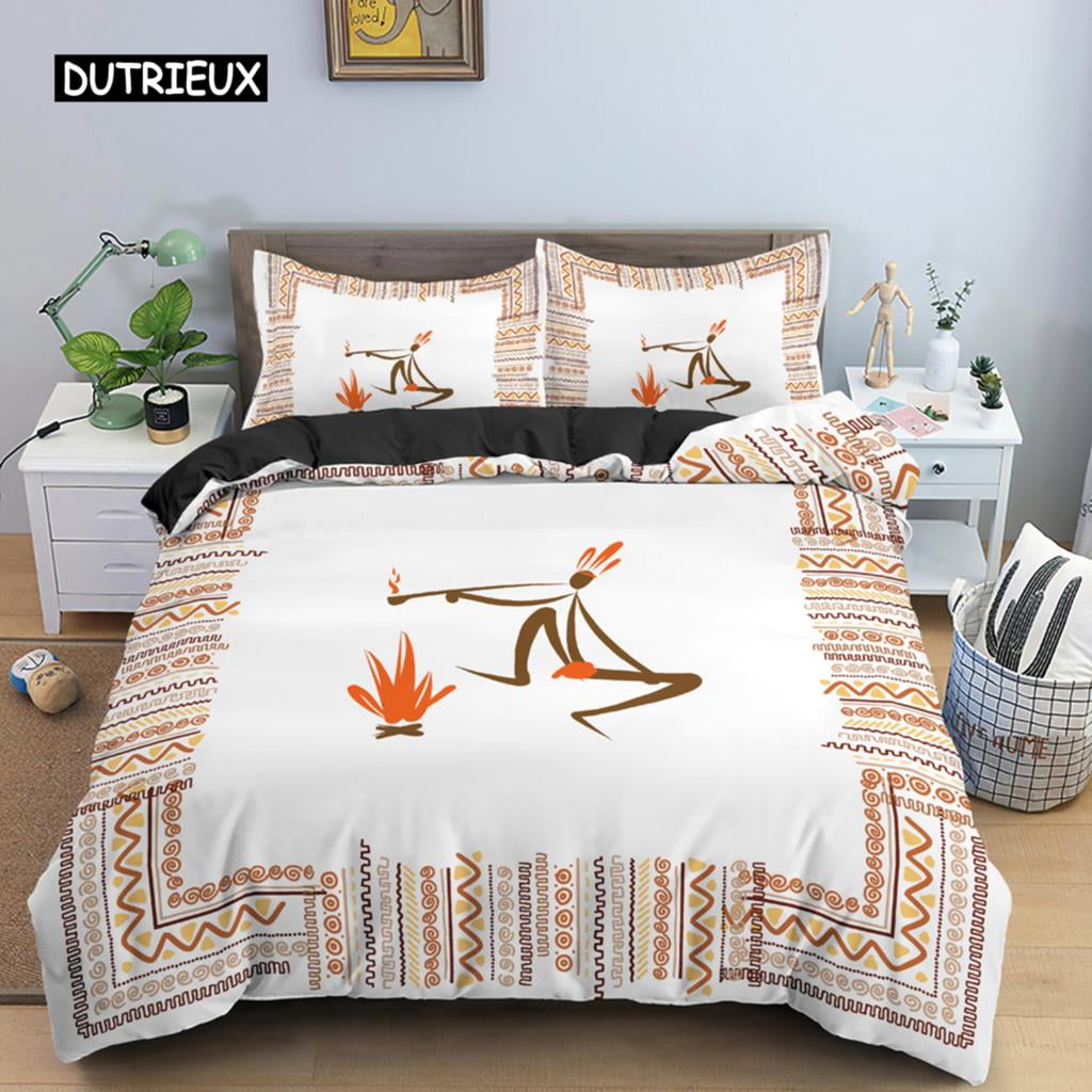 Ancient Egypt Duvet Cover Set Egyptian Symbol Bedding Set Vintage ...
