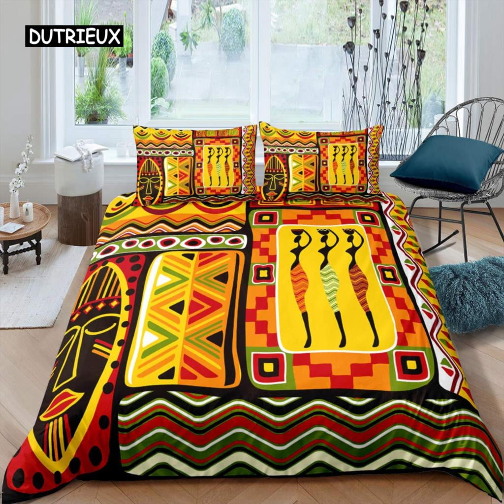 Ancient Egypt Duvet Cover Set Egyptian Symbol Bedding Set Vintage ...