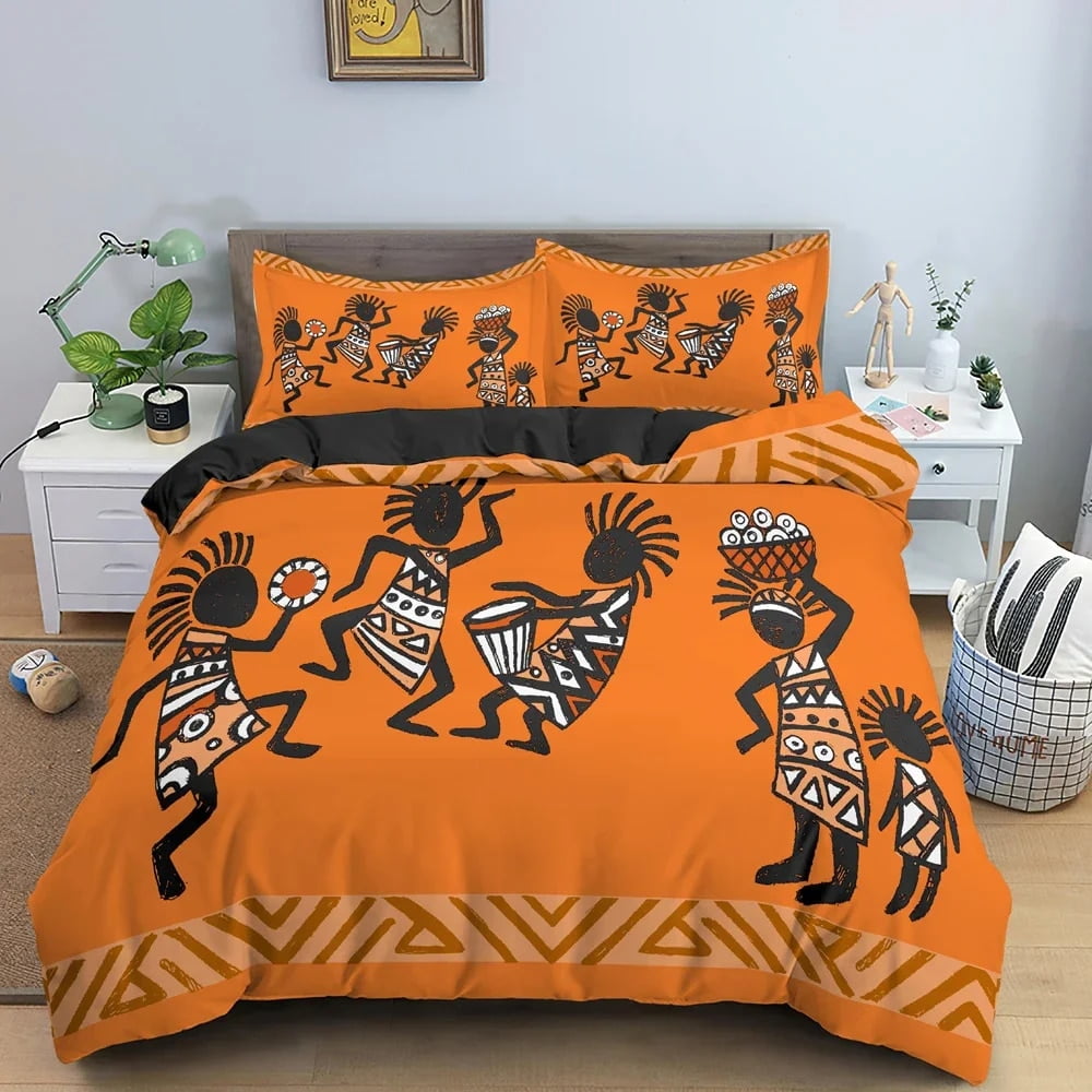Ancient Egypt Duvet Cover Set Egyptian Symbol Bedding Set Vintage ...