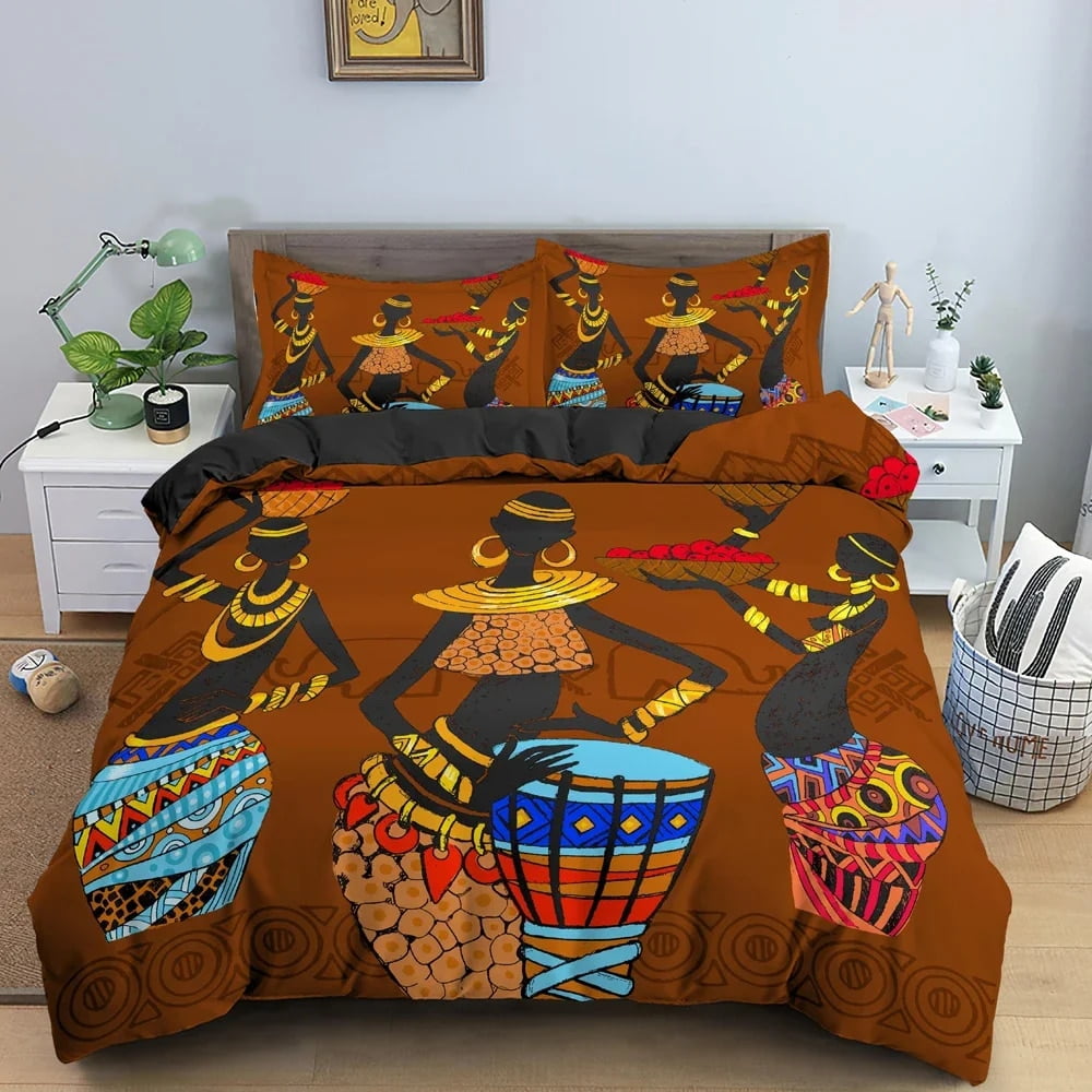 Ancient Egypt Duvet Cover Set Egyptian Symbol Bedding Set Vintage ...